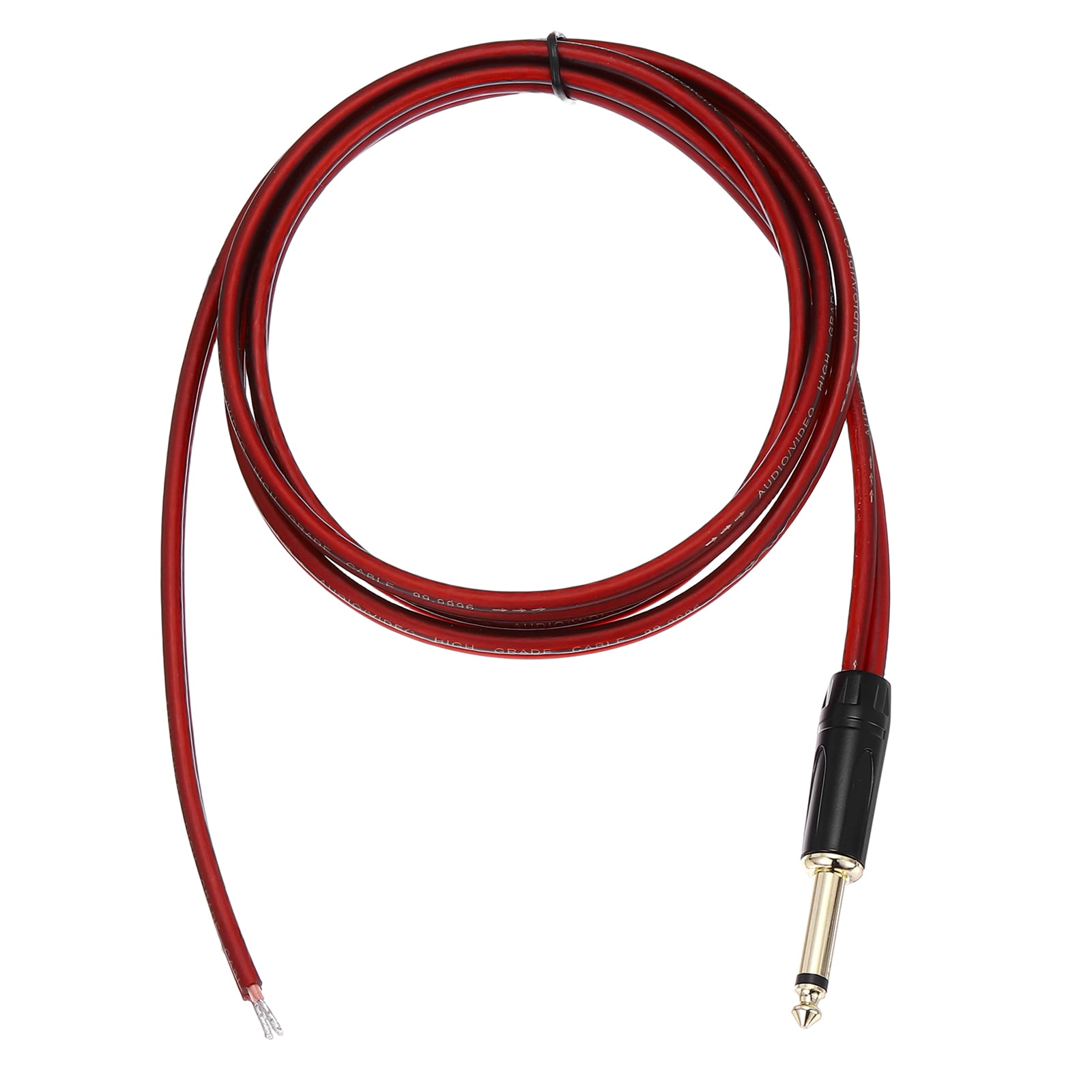 Uxcell Gold Plated TS Mono Plug Cable, 4.9ft (1.5 Meter) TS Mono Plug ...