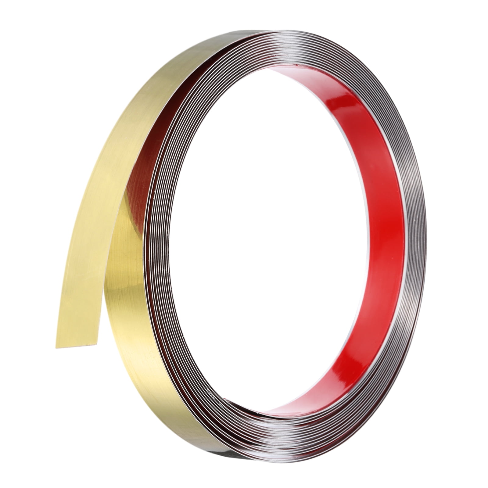 Uxcell Gold Trim Peel and Stick, 13ft x 0.8" Stainless Steel Mirror ...