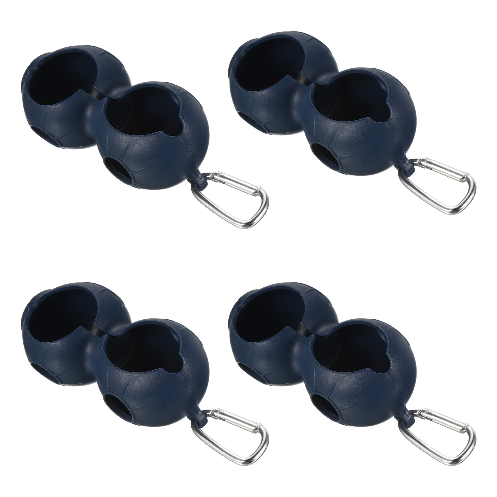 Uxcell Golf Ball Holder Silicone 2 Balls Protective Carrier with Buckle ...