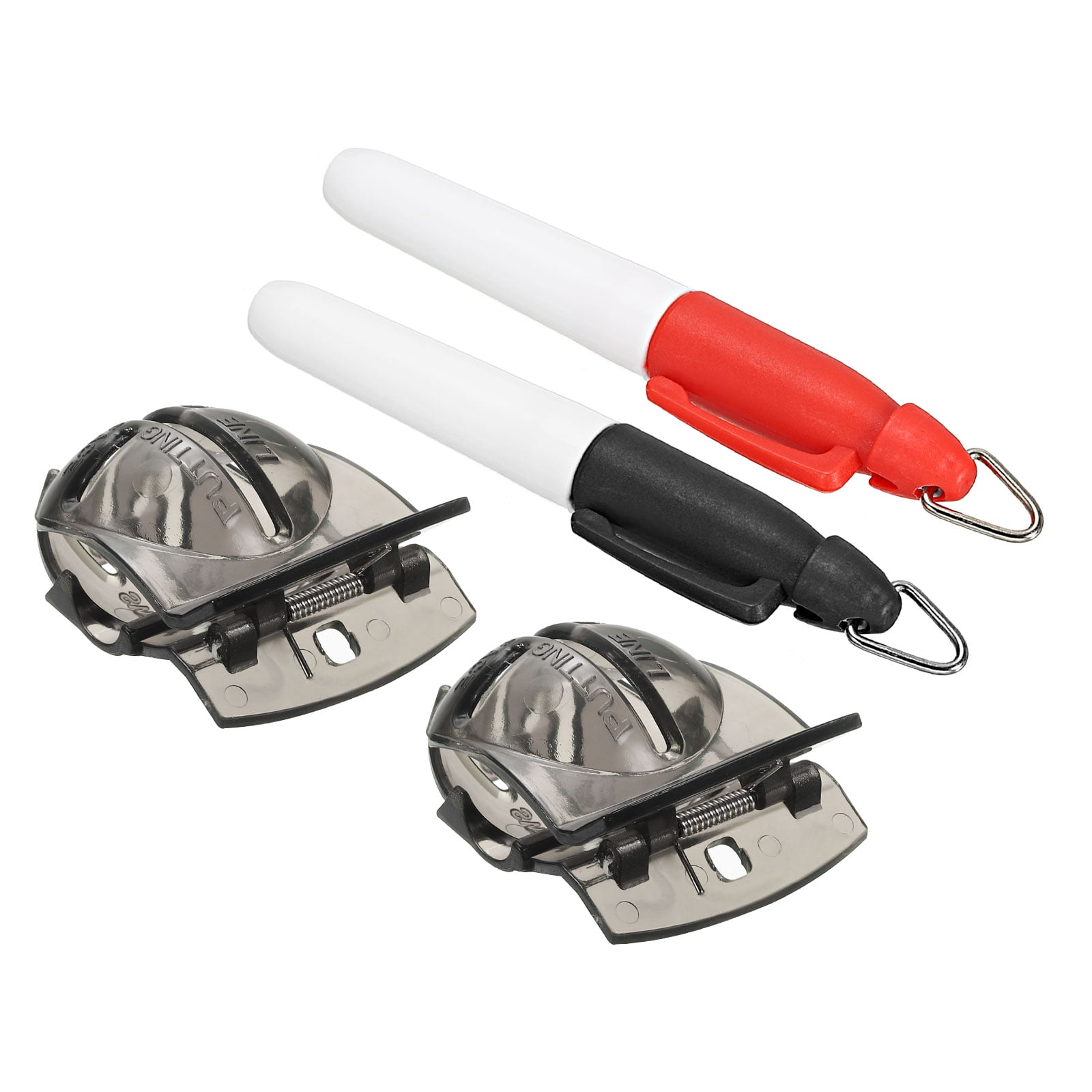 Uxcell Golf Ball Markers, Clamp Style Line Marking Drawing Stencils ...