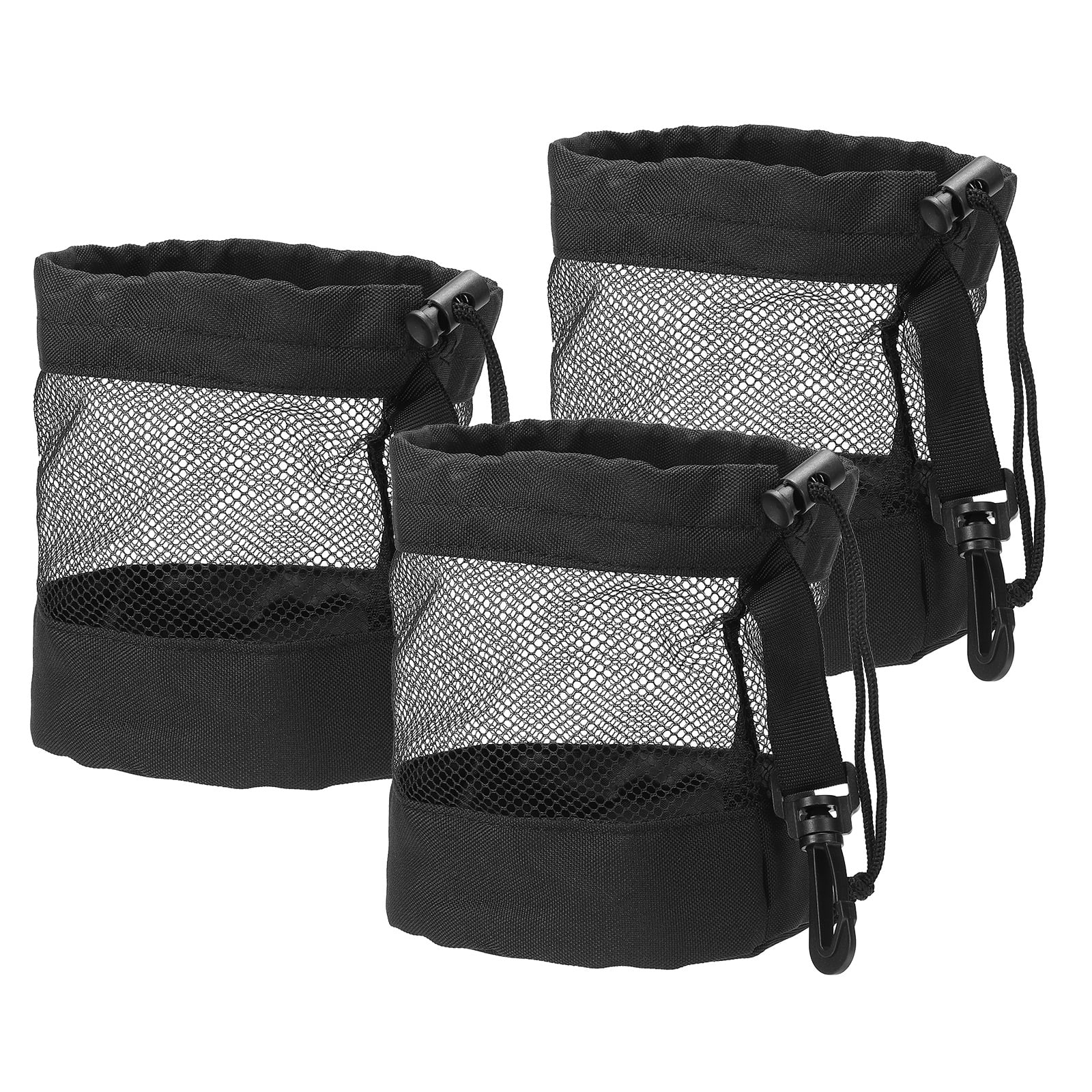 Uxcell Golf Ball Storage Bag, Nylon Drawstring Mesh Storage Pouch Hold ...