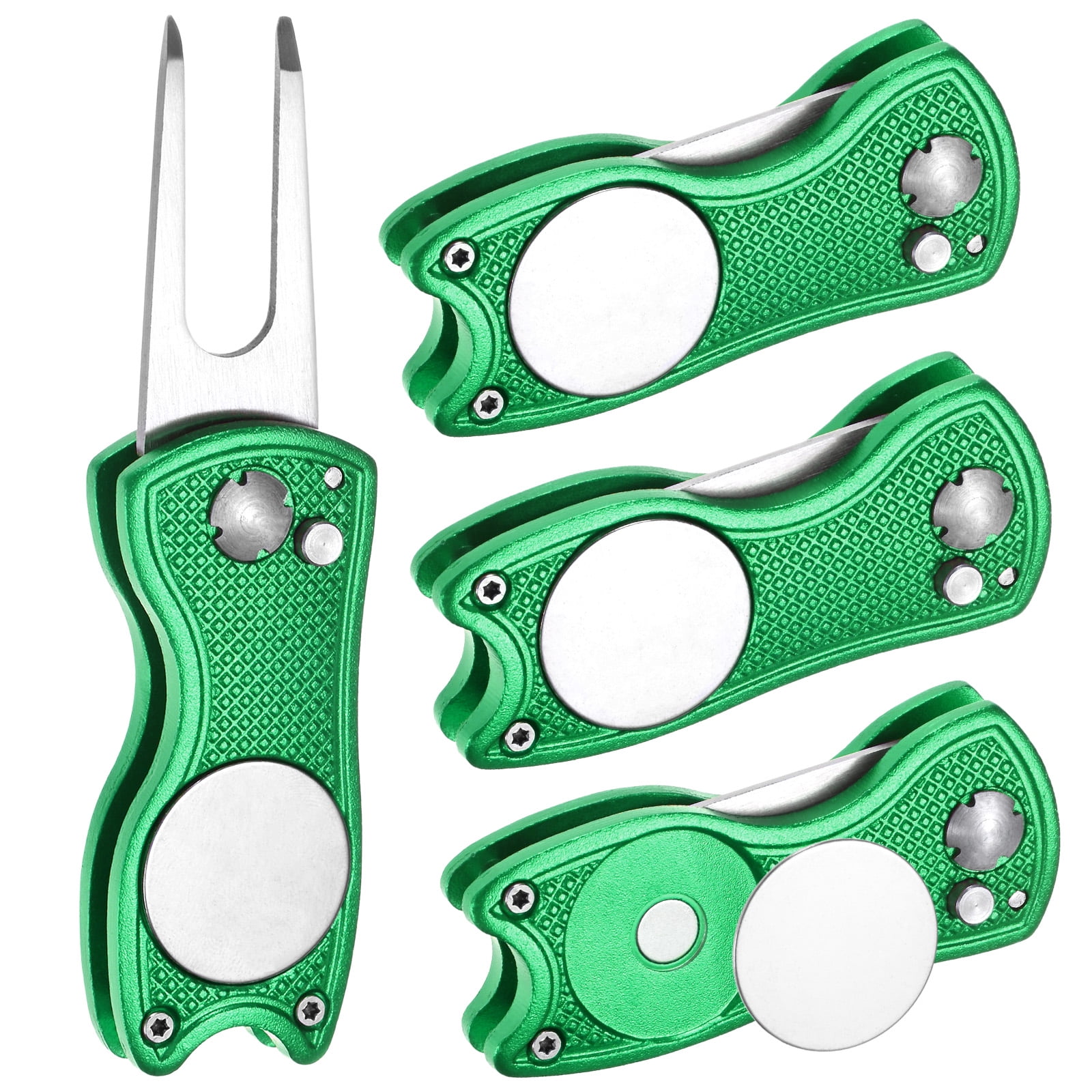 Uxcell Golf Divot Repair Tool [4PCS] - Switch Foldable Divot Tool Rack ...
