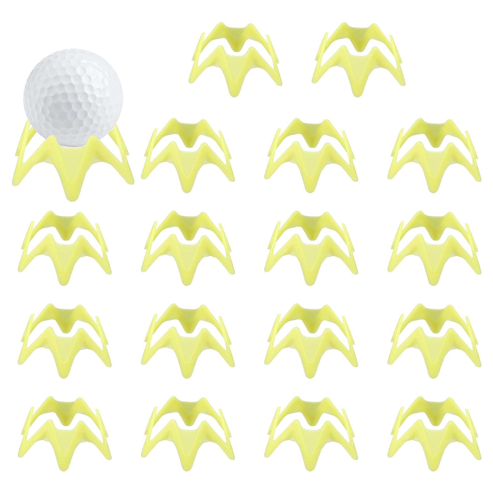 Uxcell Golf Simulator Tees, 0.6 Inch &18Pcs & Yellow Indoor Golf Tees ...