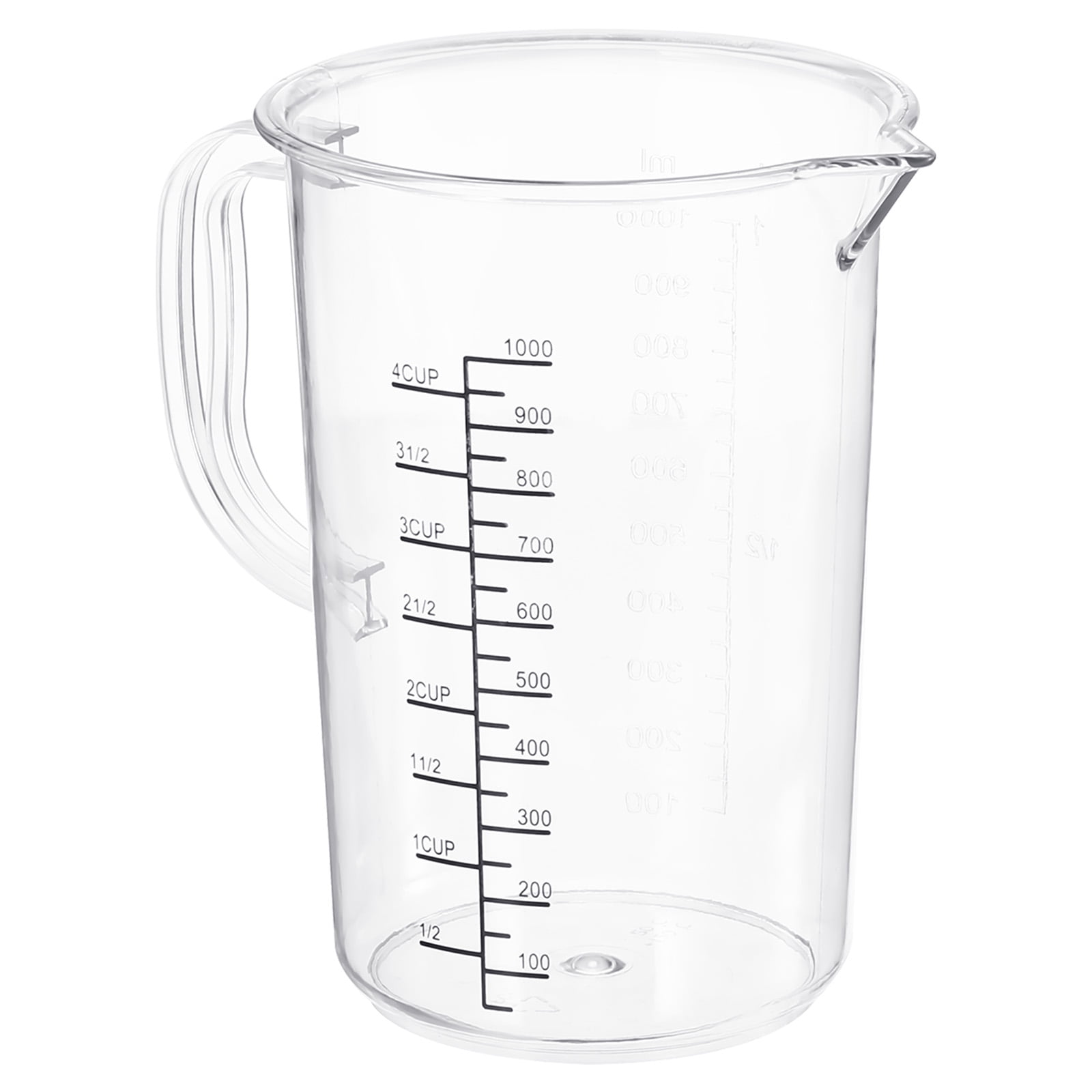 Uxcell Graduated Beaker, 1000ml PC Plastic Liquid Measuring Cup Double ...