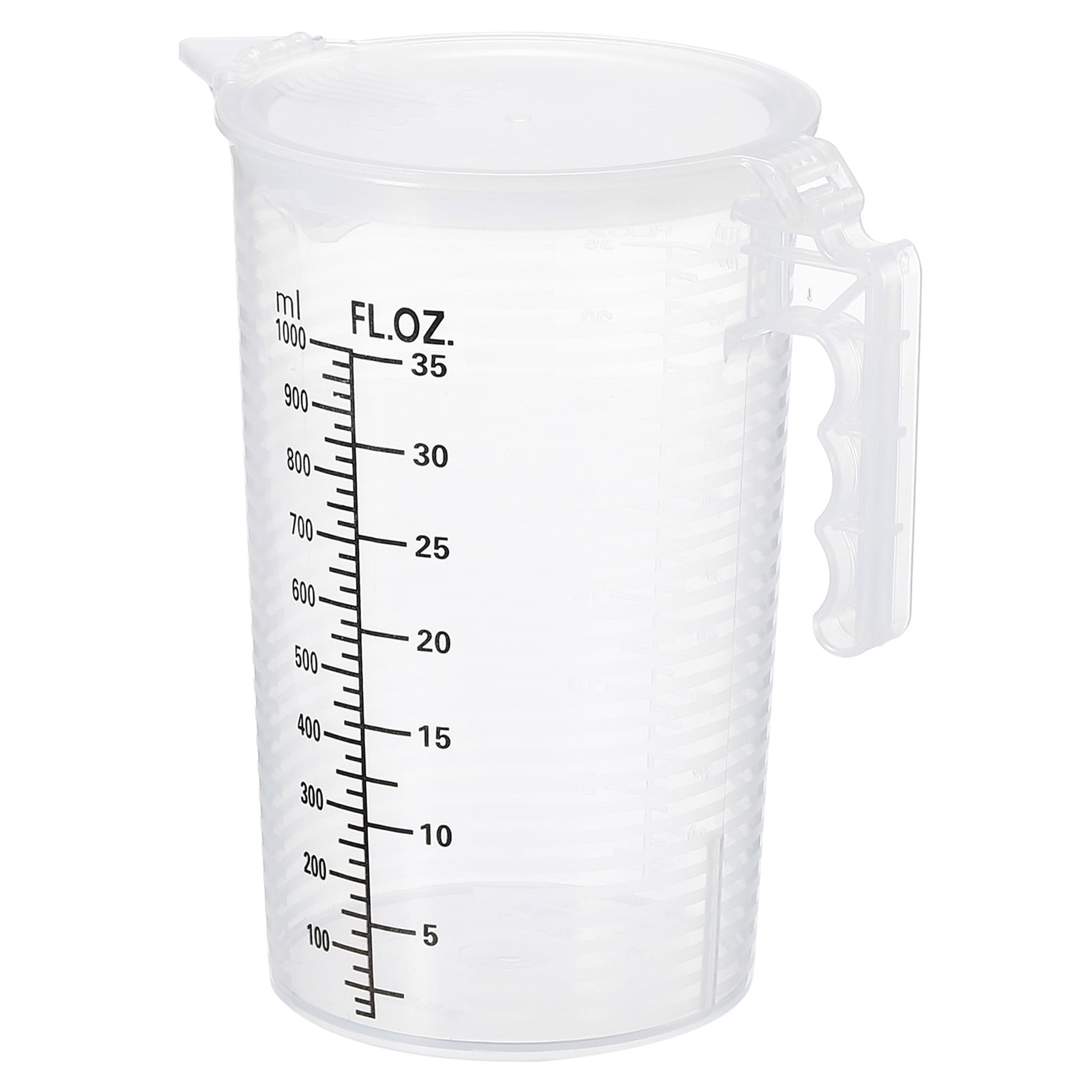 Uxcell Graduated Beaker, 1000ml PP Plastic Liquid Measuring Cup Double ...