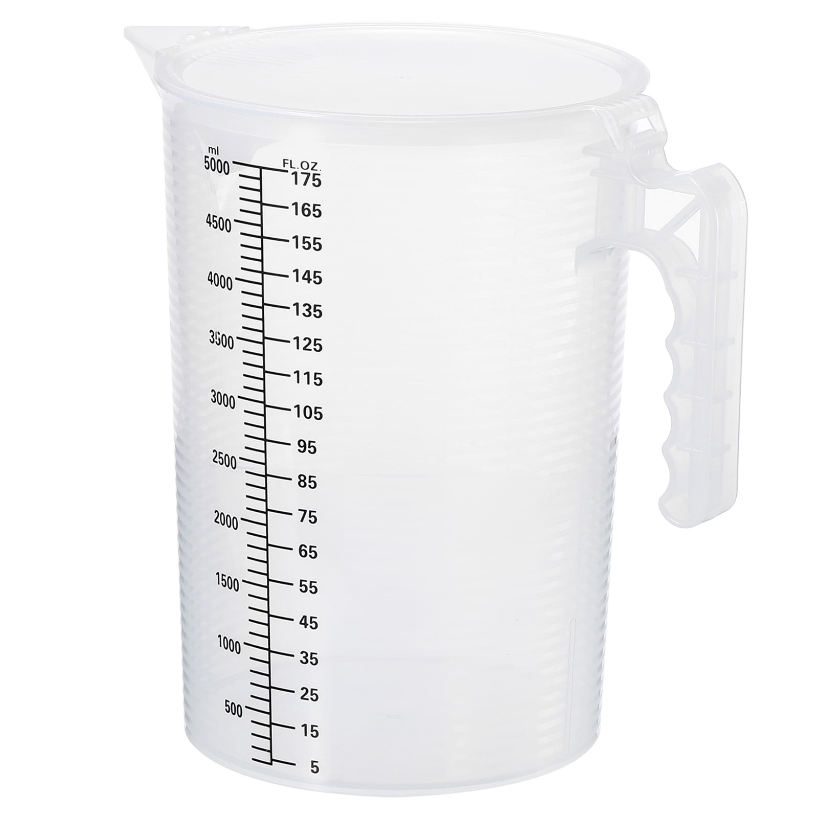 Uxcell Large 5000ml PP Plastic Graduated Beaker, Liquid Measuring Cup ...