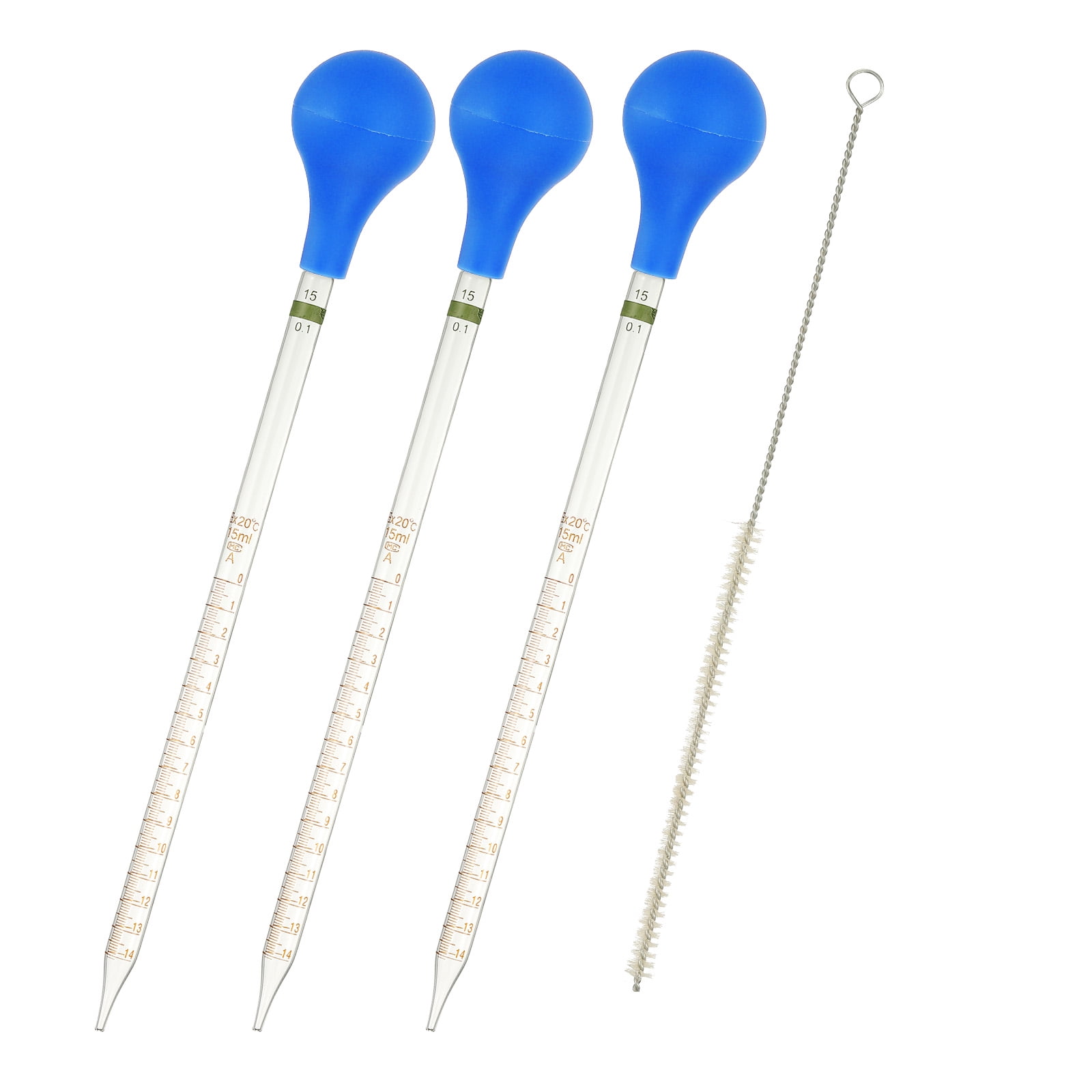 Uxcell Graduated Dropper Pipettes 4 Pcs 0.5ml Reusable Borosilicate ...