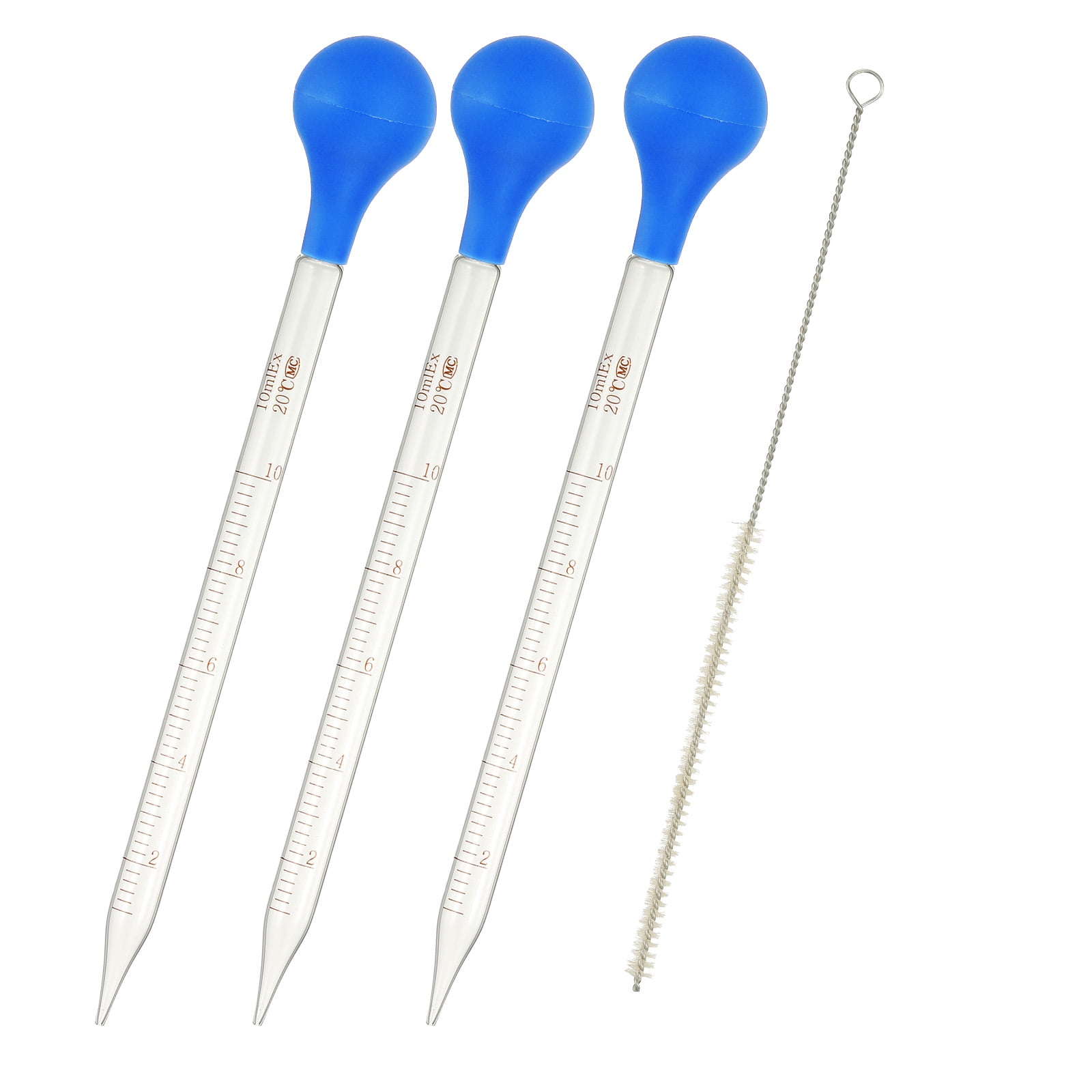 Uxcell Graduated Dropper Pipettes 4 Pcs 15ml Reusable Borosilicate ...