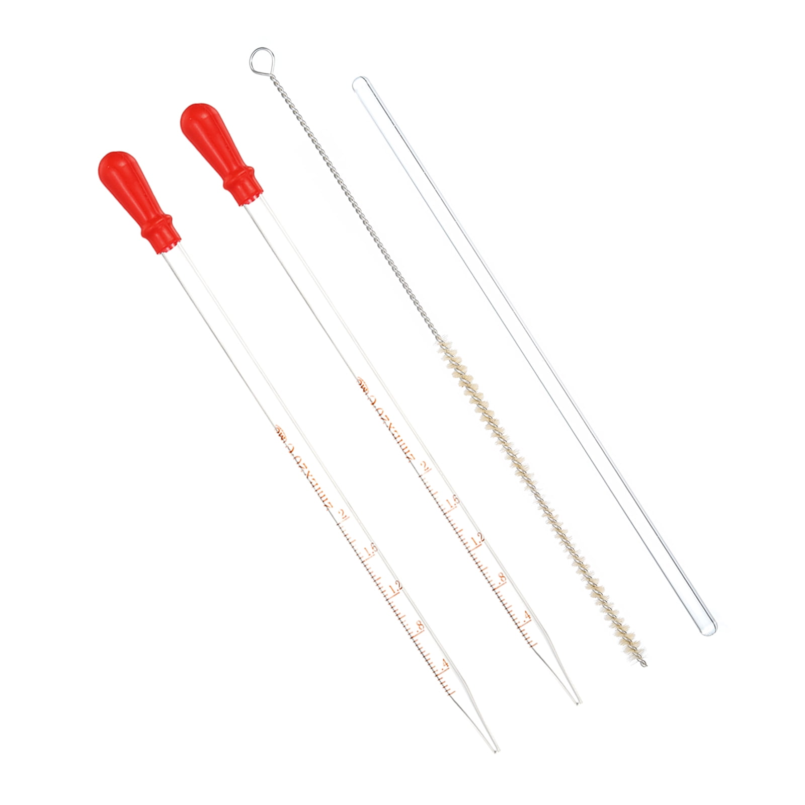 Uxcell Graduated Dropper Pipettes Kit, 2 Pack 2ml Glass Pipette with ...