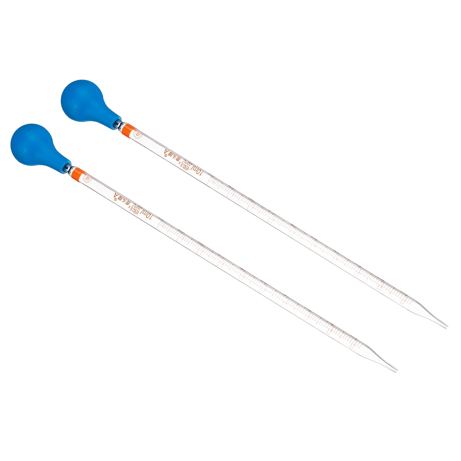 Uxcell Graduated Dropper Pipettes Kit, 2pcs 10ml Borosilicate Glass ...