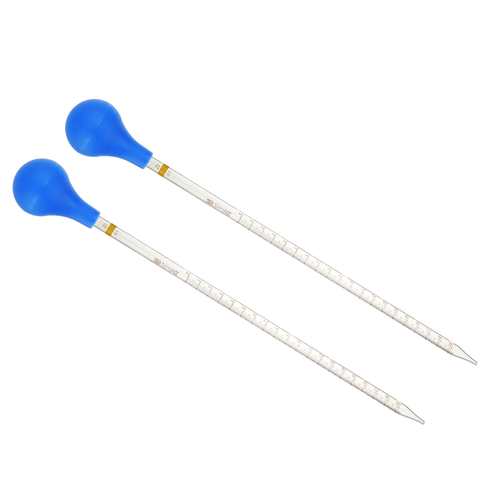 Uxcell Graduated Dropper Pipettes Kit, 2pcs 20ml Borosilicate Glass ...