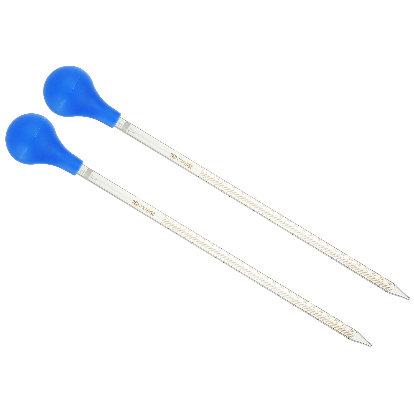 Uxcell Graduated Dropper Pipettes Kit, 2pcs 25ml Borosilicate Glass ...