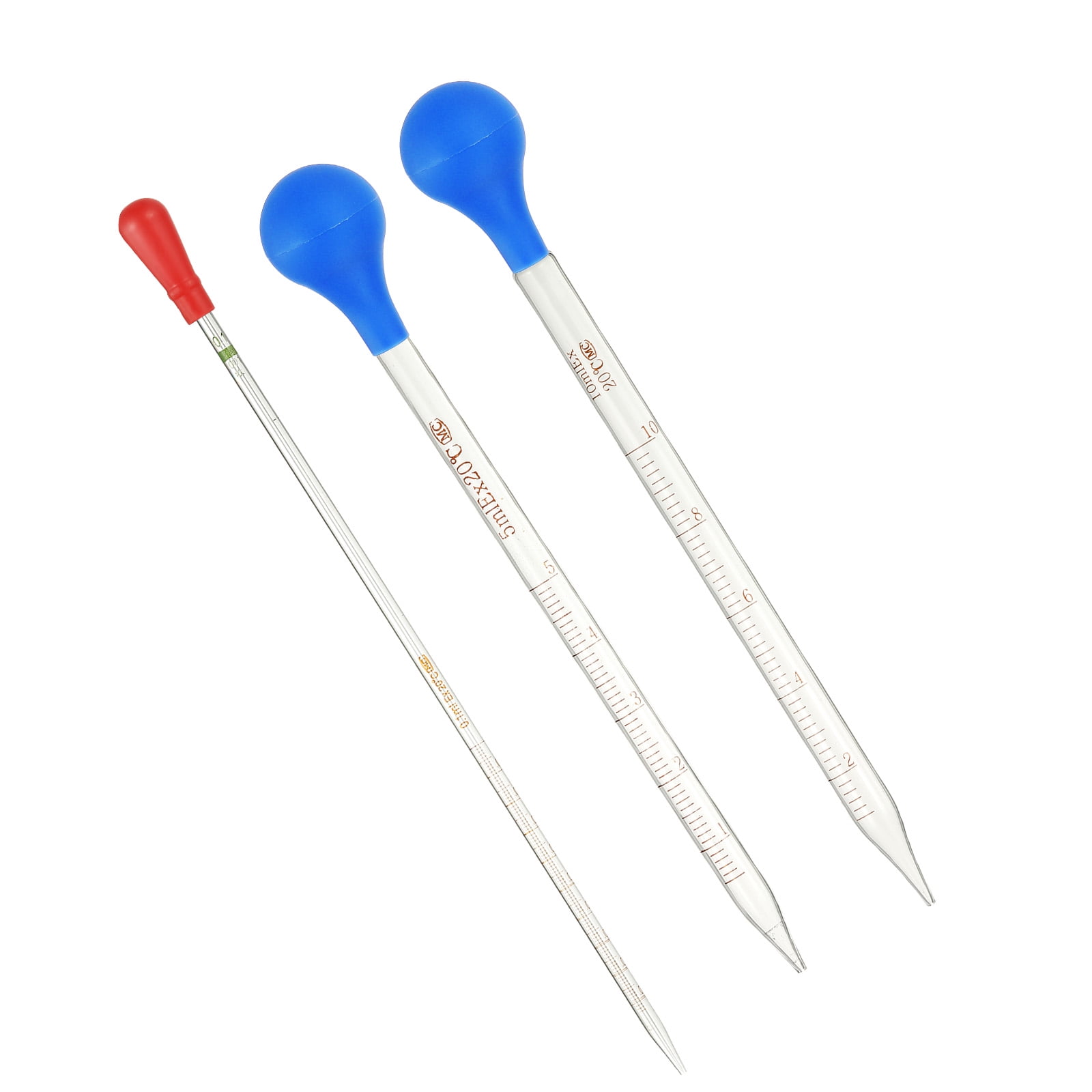 Uxcell Graduated Dropper Pipettes Kit, 3 Pack 0.1ml/5ml/10ml ...