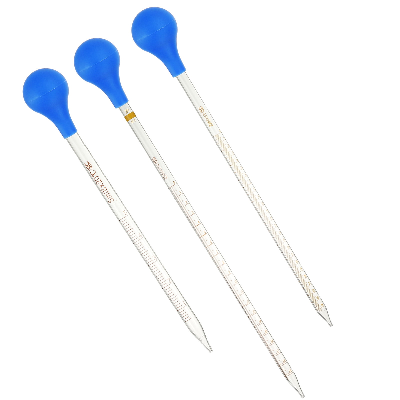 Uxcell Graduated Dropper Pipettes Kit, 3 Pack 5ml/20ml/25ml ...