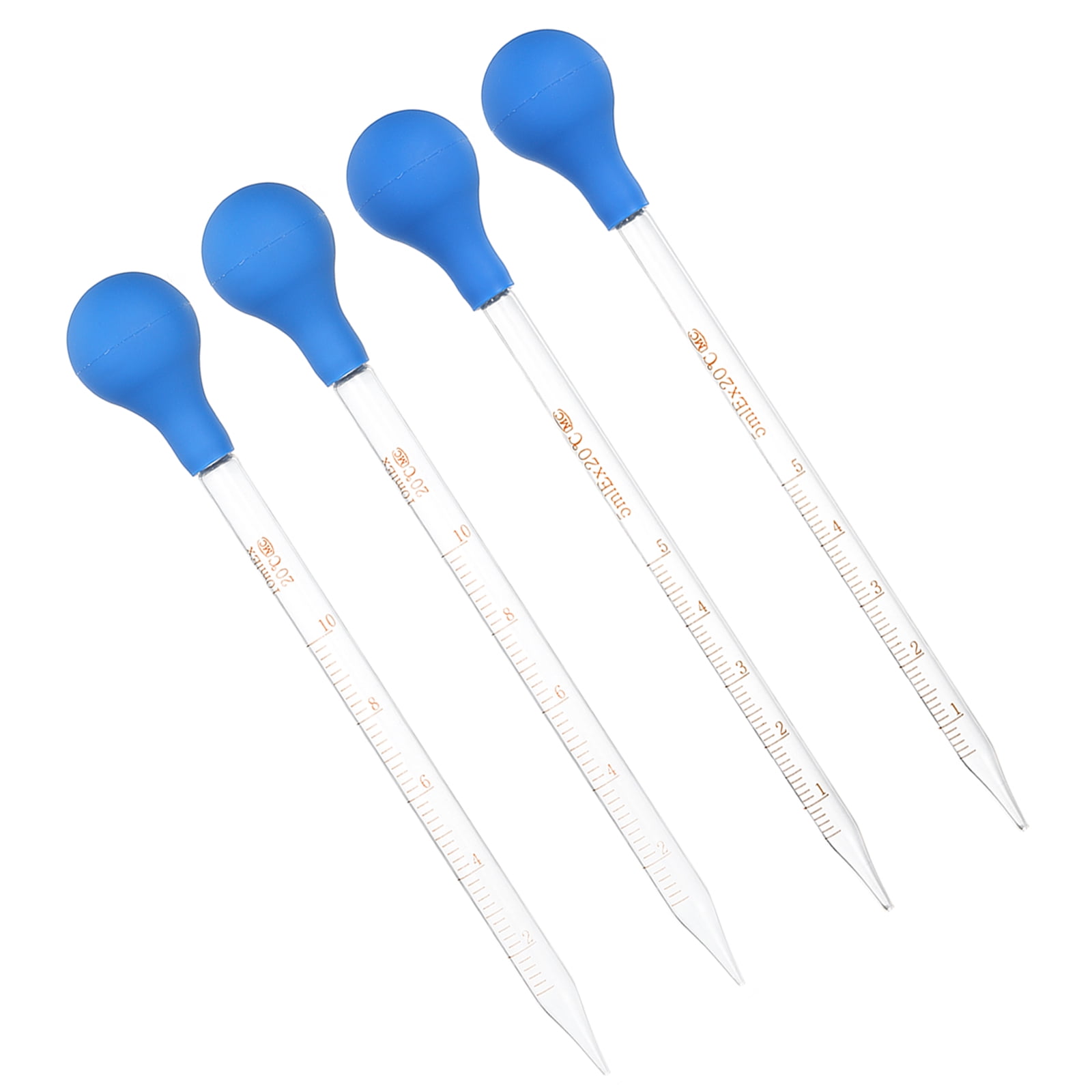Uxcell Graduated Dropper Pipettes Kit, 4 Pack 5ml 10ml Glass Pipette ...