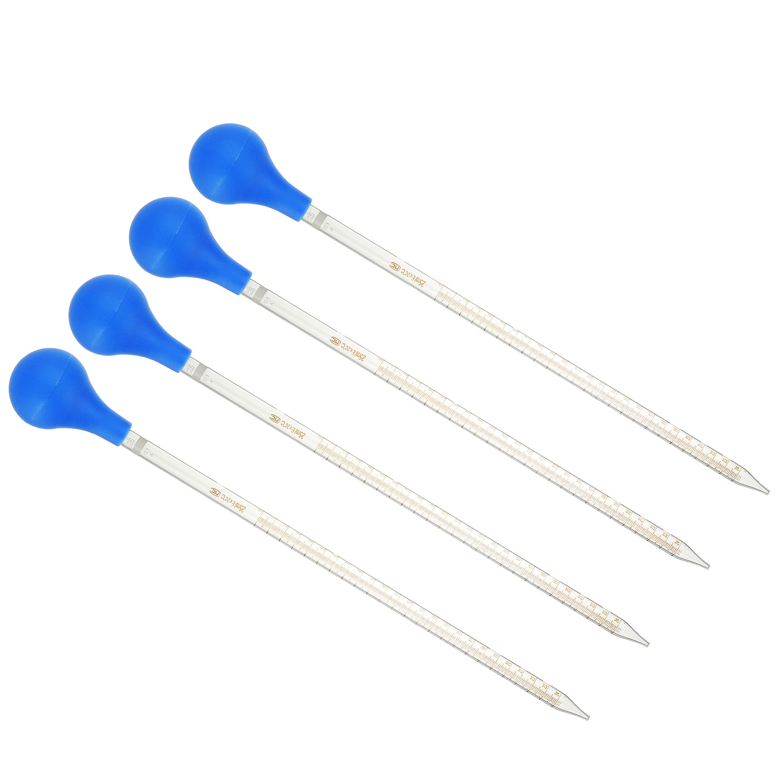 Uxcell Graduated Dropper Pipettes Kit, 4pcs 25ml Borosilicate Glass ...