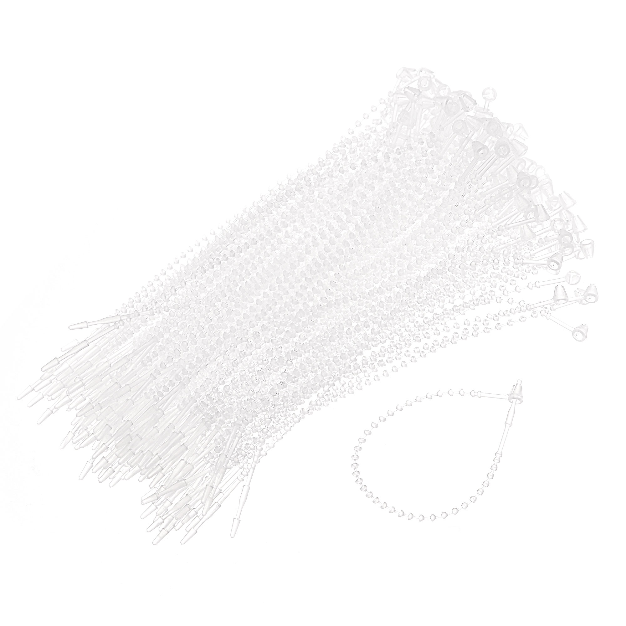 Uxcell Granular Snap Lock Pins Loop Price Tag Fastener Tags Ties clear ...