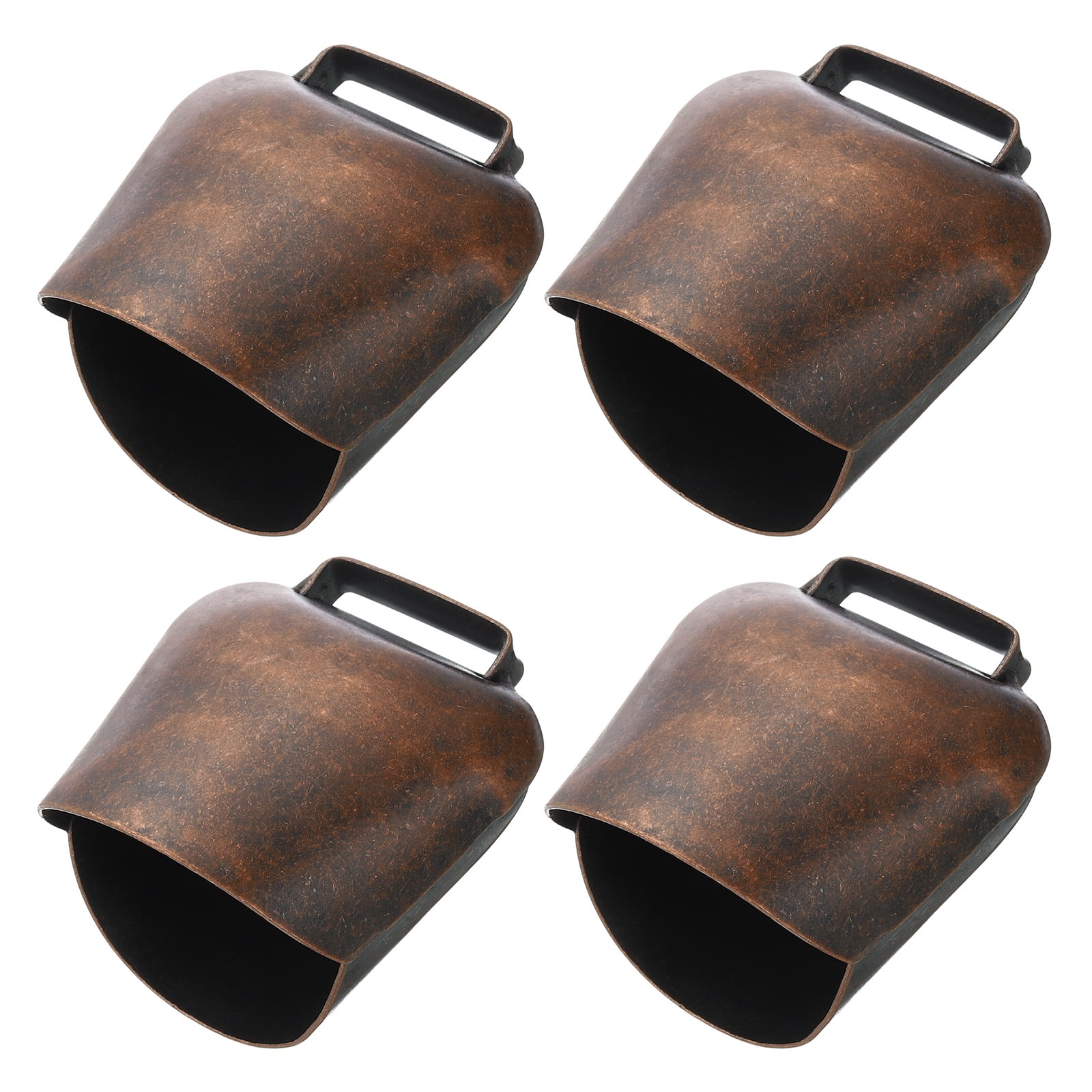 Uxcell Grazing Iron Bells for Cow Horse, 4 Pcs Farm Animal Cow Bells ...