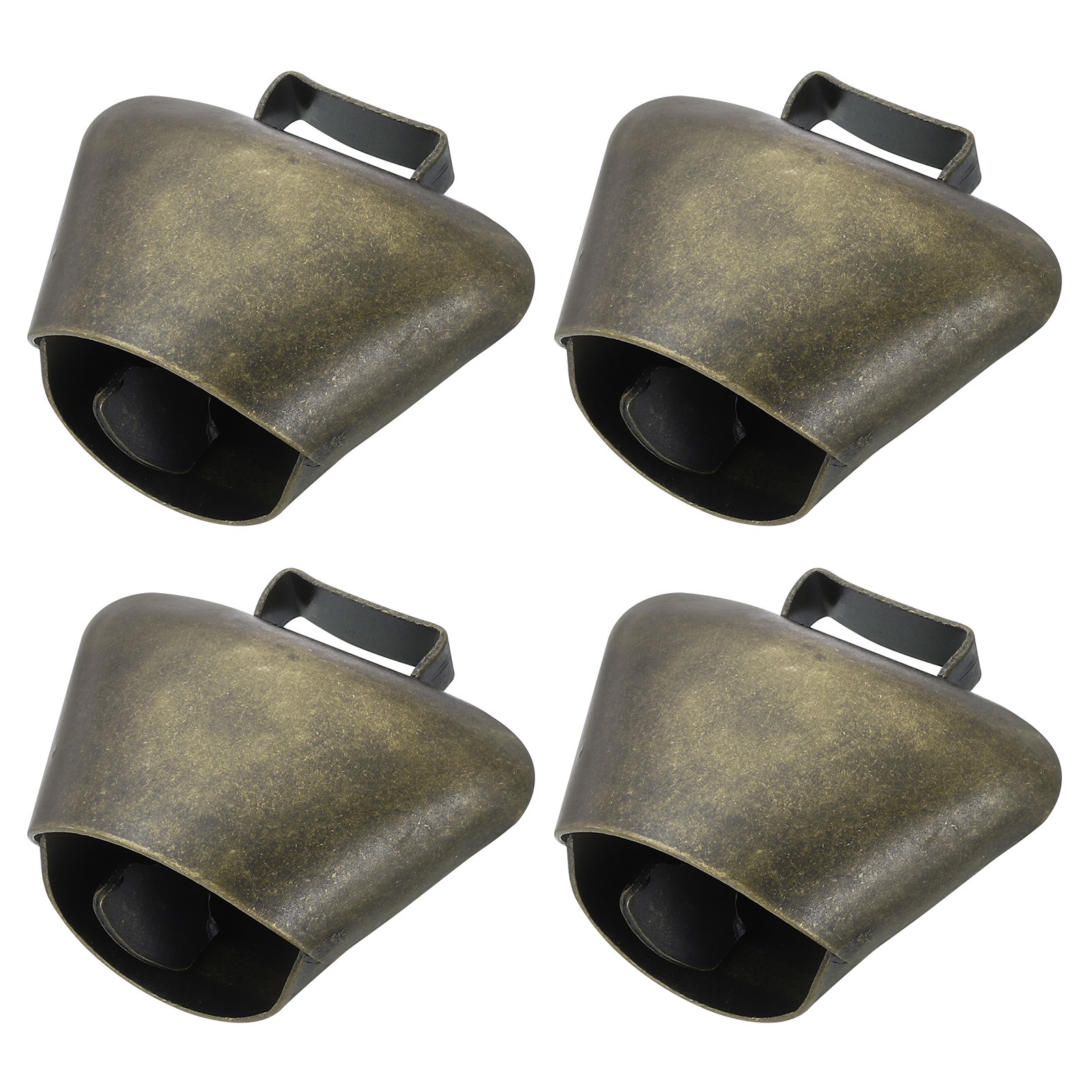 Uxcell Grazing Iron Bells for Cow Horse, 4 Pcs Farm Animal Cow Bells ...