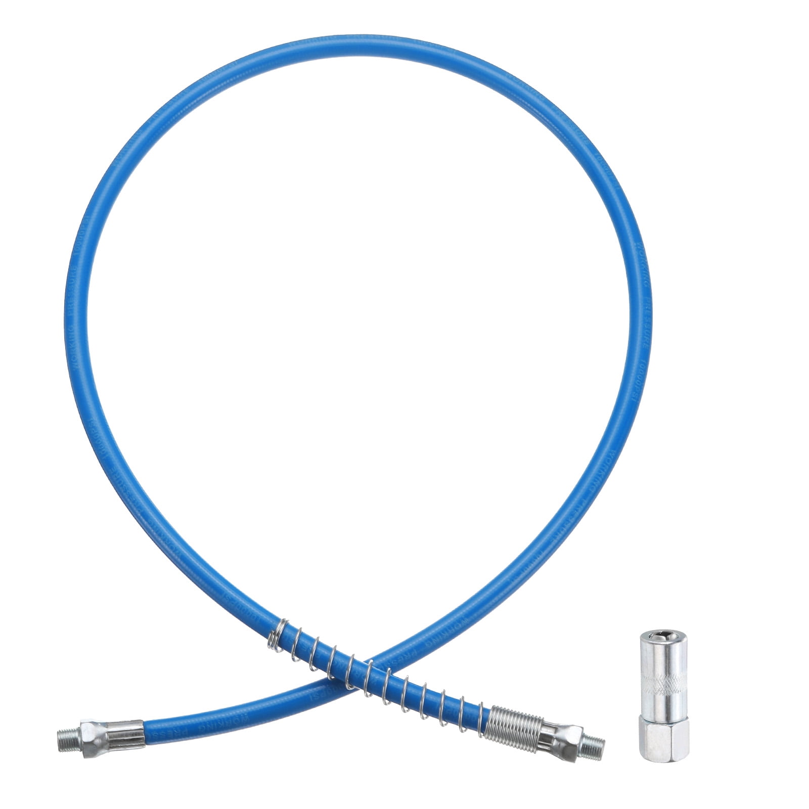 Uxcell Grease Gun Hose Kit 39.7" 10000 PSI Spring Flex High Pressure ...