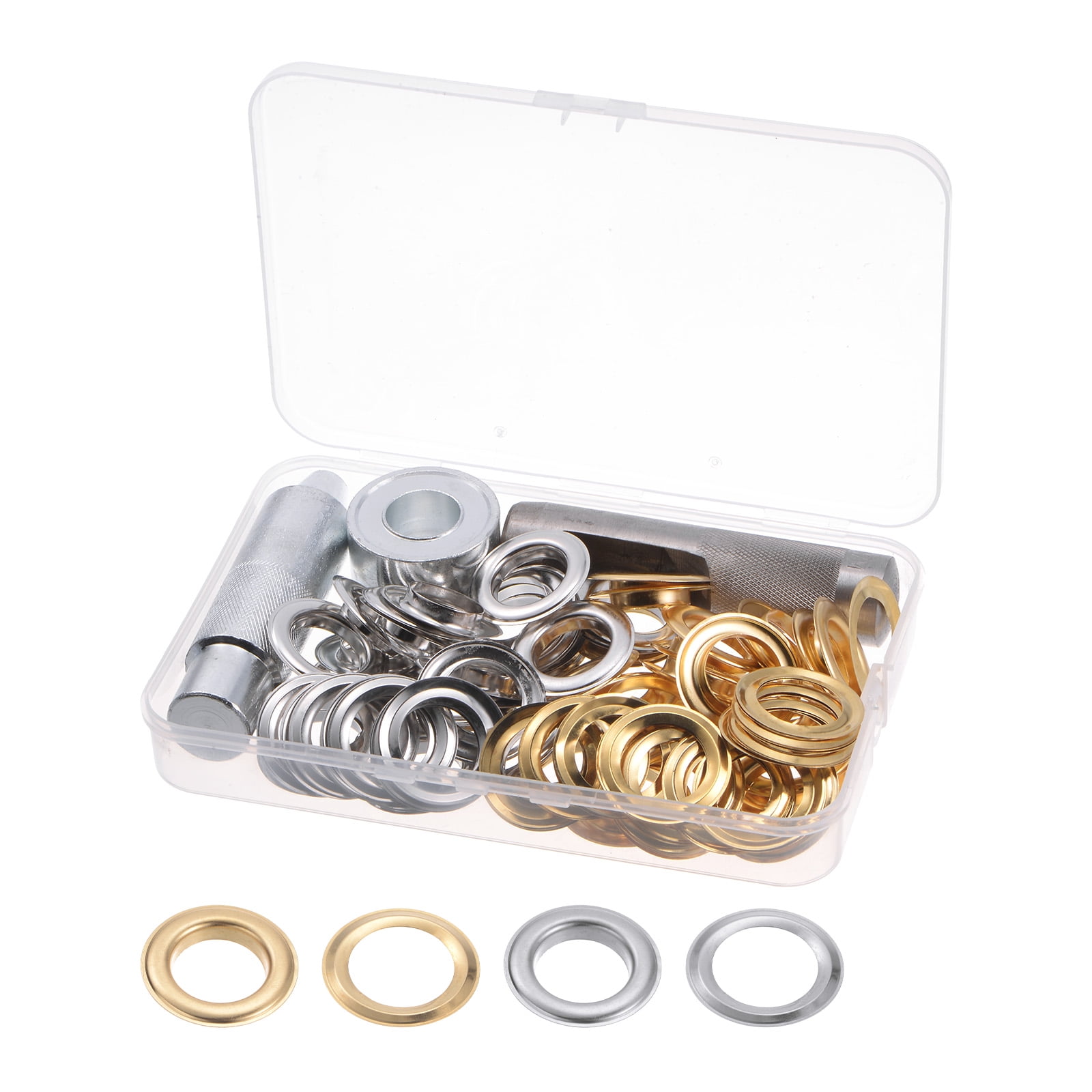 Uxcell Grommet Kit 50 Set 20mmx33mm Dia Copper Grommets Eyelets with 3 ...