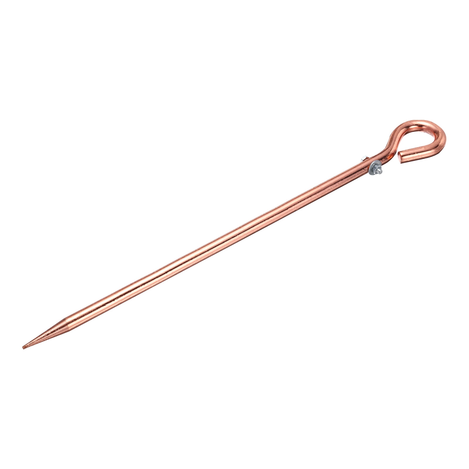 Uxcell Ground Rod Copper Galvanized Grounding Pin 1.4ft Straight with ...