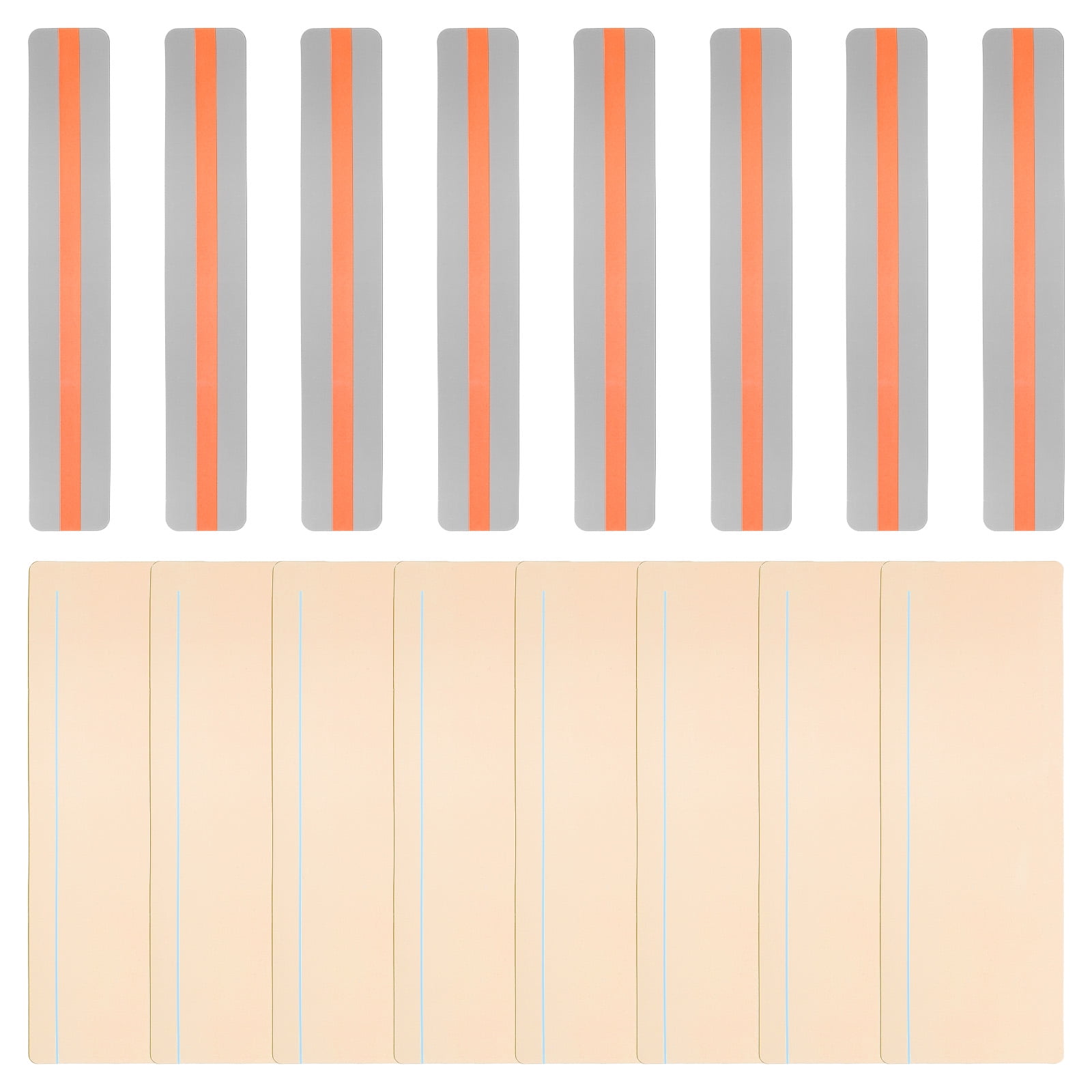 Uxcell Guided Reading Highlight Strips, 16Pcs 2 Sizes Colored Overlay ...