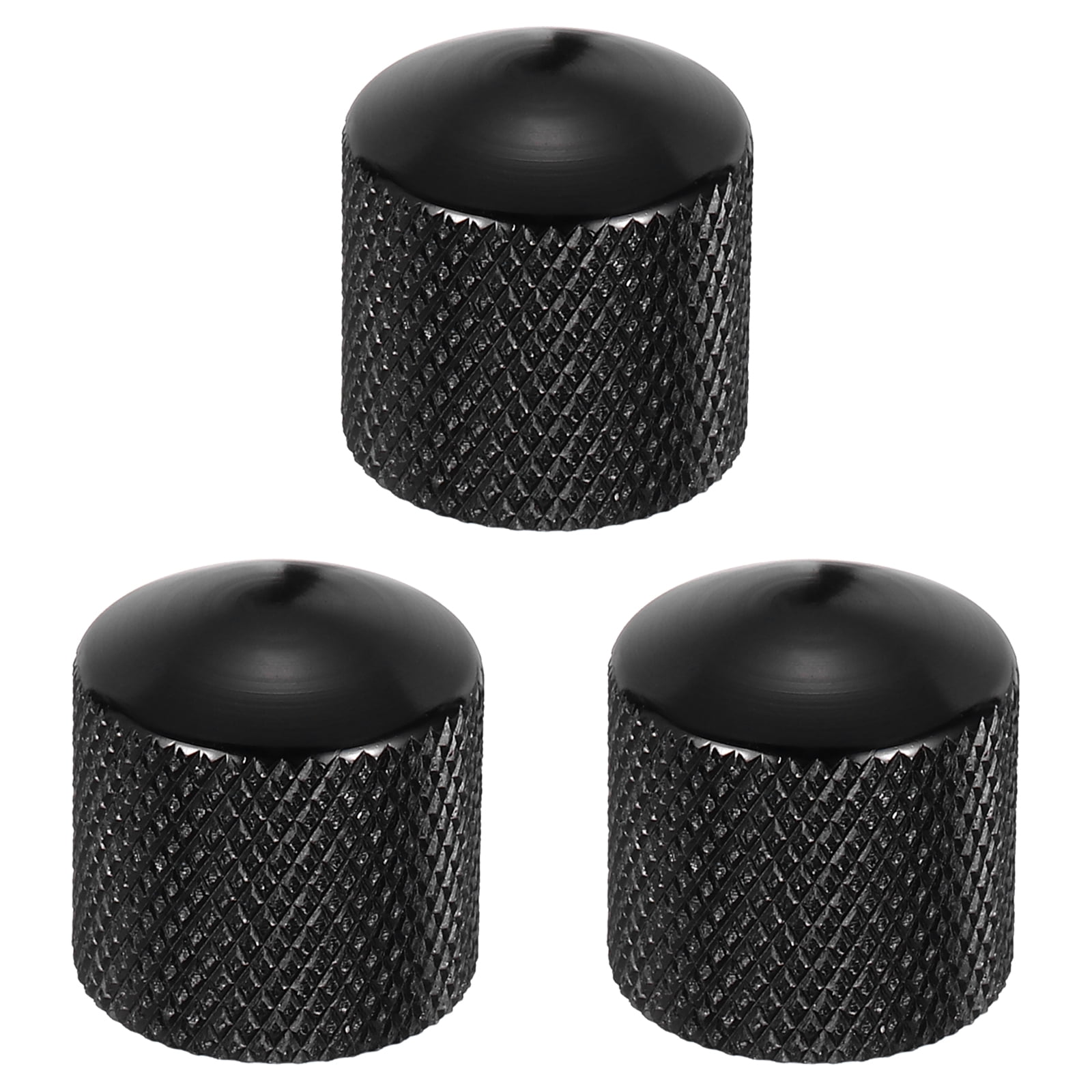 Uxcell Guitar Knobs Volume/Tone Control CNC Machined Knurled Design ...