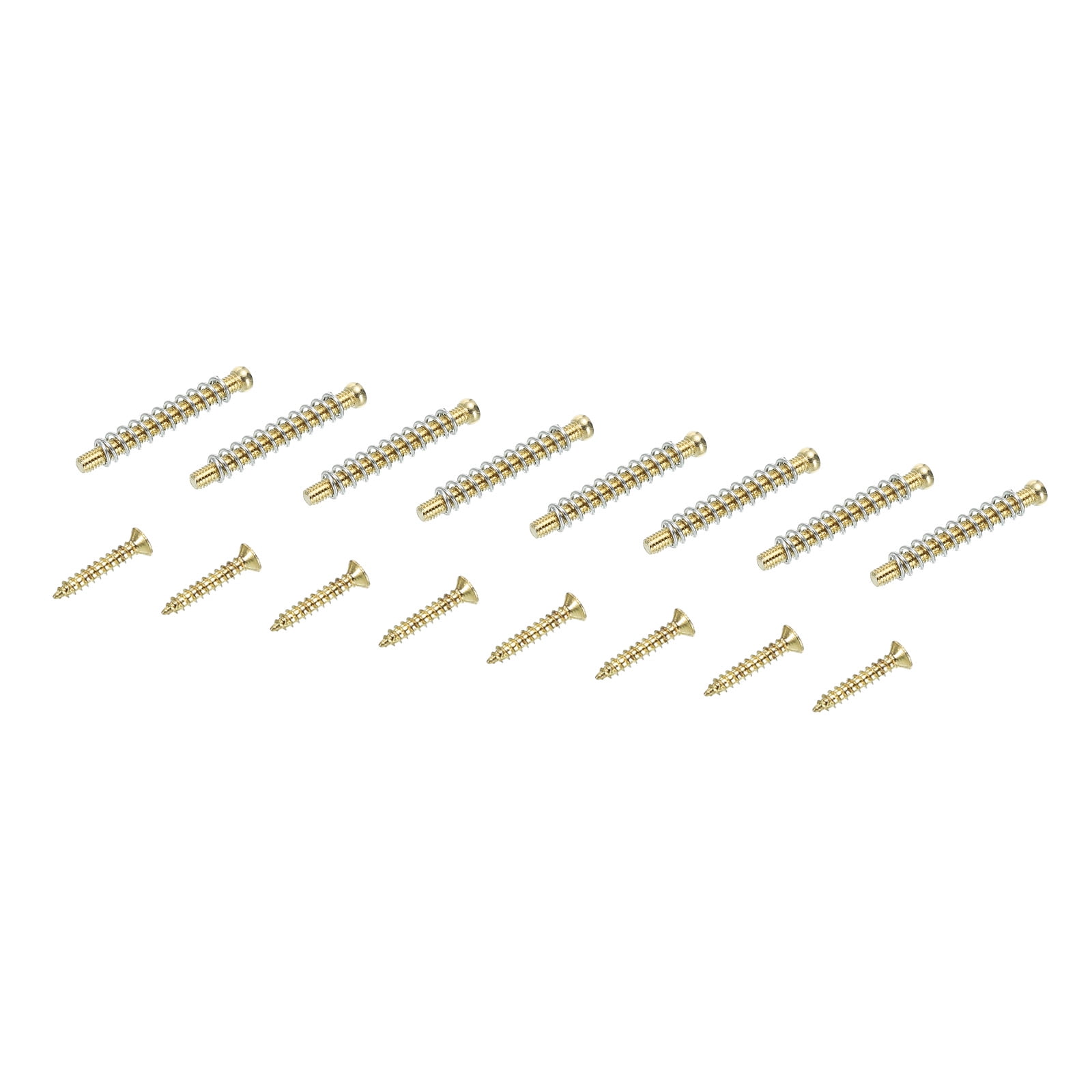 Uxcell Guitar Pickguard Mounting Screws with Spring M3x30mm Double Coil ...