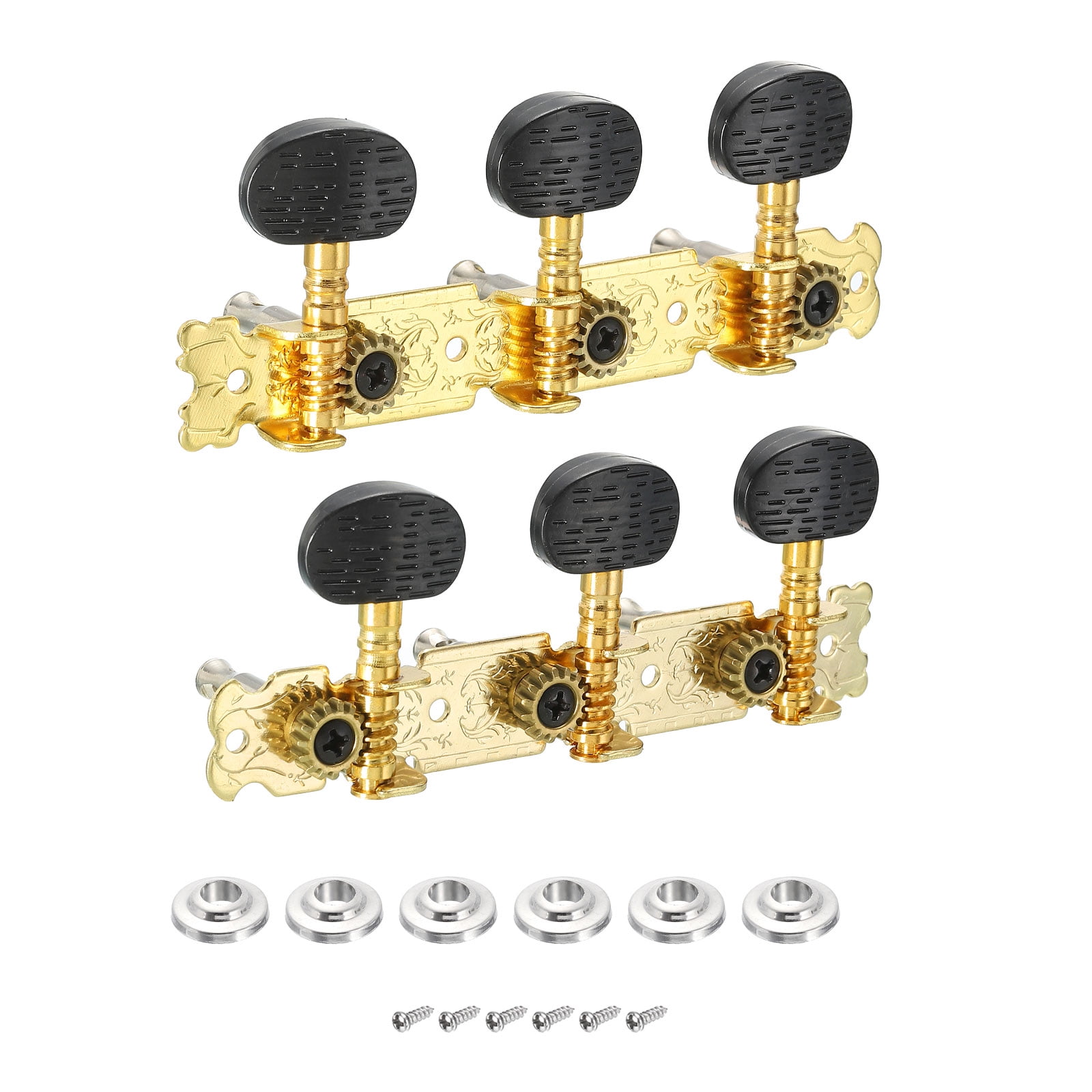 Uxcell Guitar String Tuning Pegs Chrome Plated Machine Heads Tuning ...