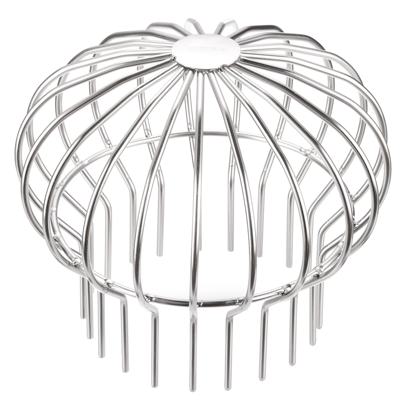 Uxcell Gutter Guard, 304 Stainless Steel Round Roof Anti-Blocking Line ...