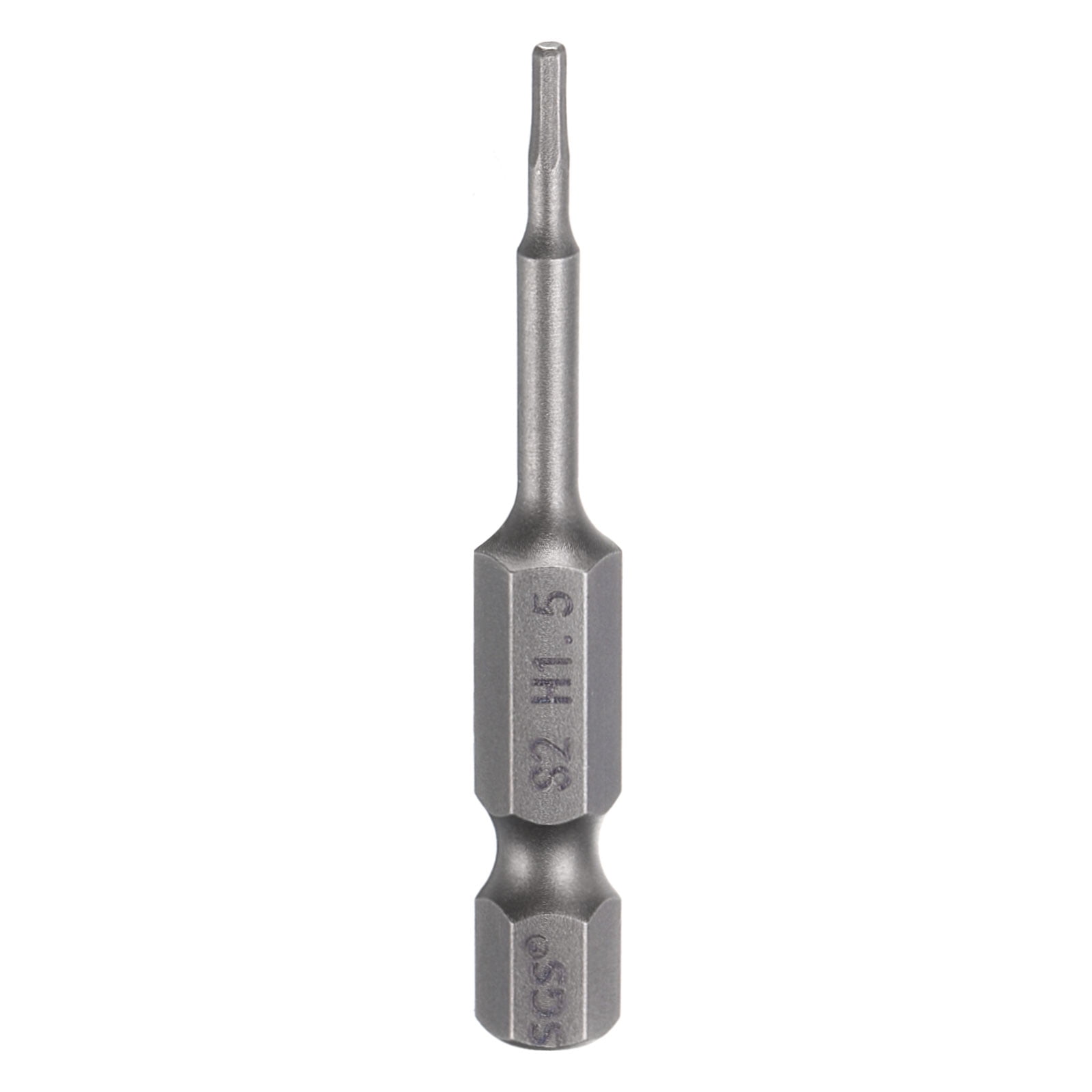 Uxcell H1.5 Hex Head Drill Bit Wrench 1.5mm Metric Flat Tip 1/4" Hex ...