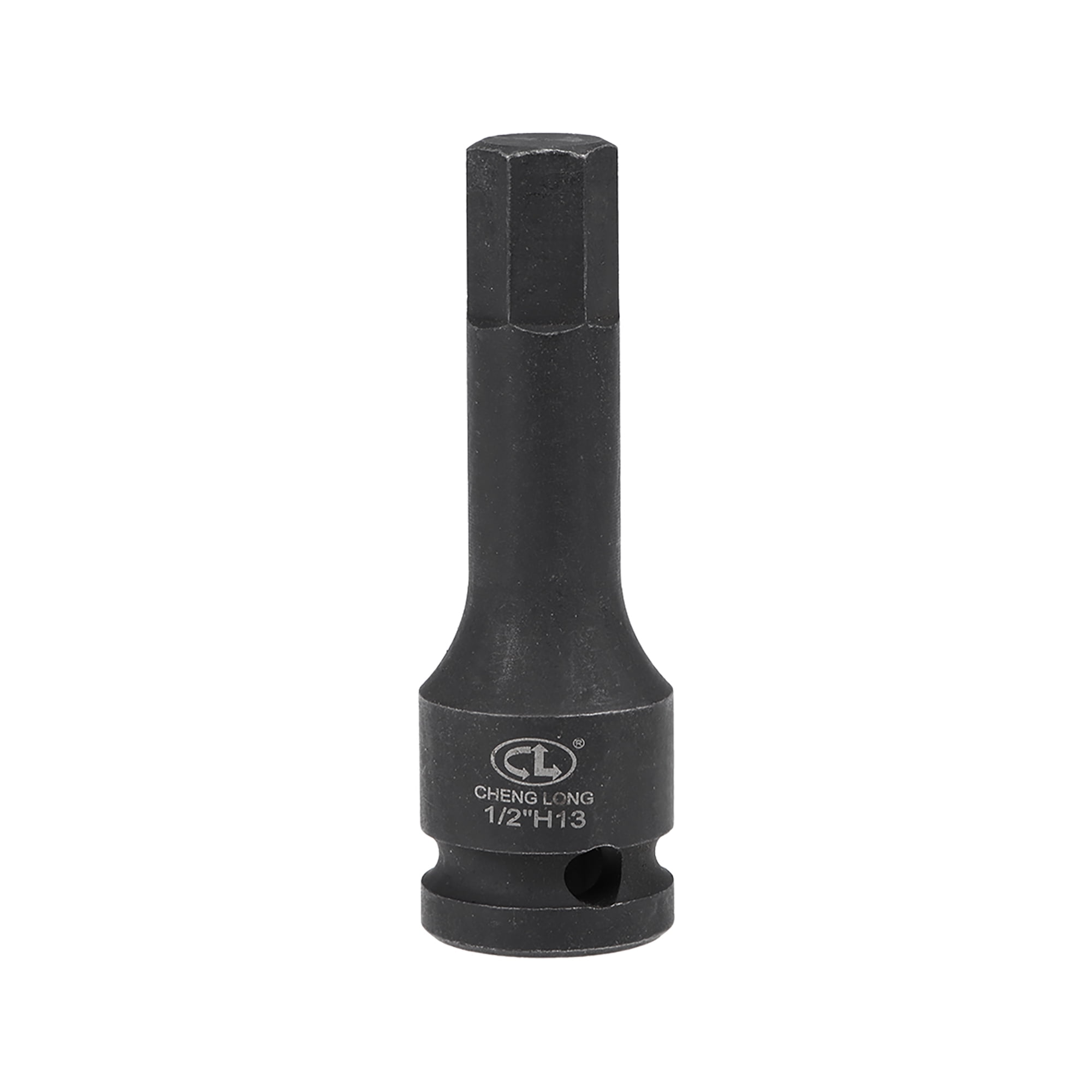 Uxcell H13 1/2-Inch Metric Drive Impact Hex Bit Socket Cr-Mo Steel Black 1pcs - Walmart.com