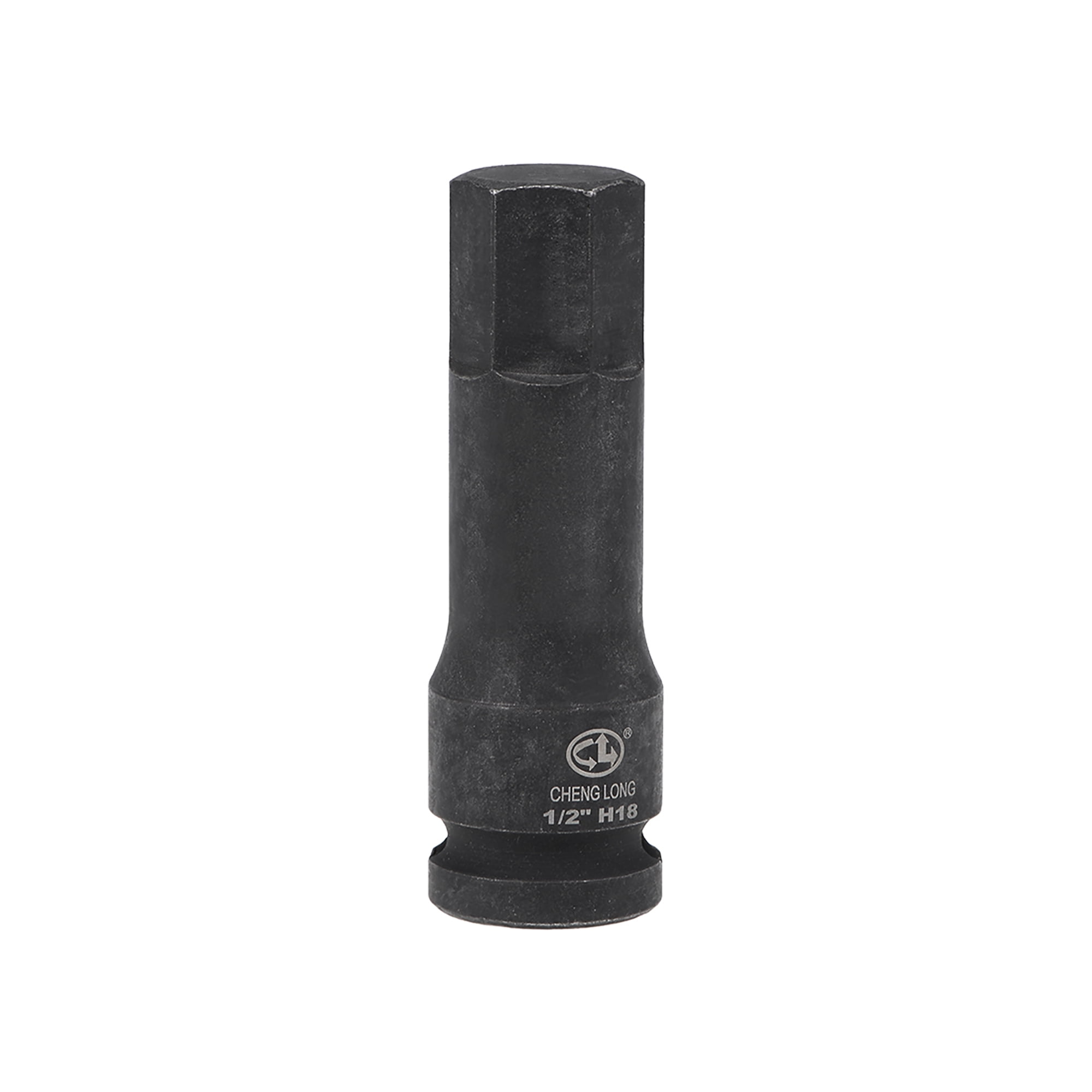 Uxcell H18 1/2-Inch Metric Drive Impact Hex Bit Socket Cr-Mo Steel Black 1pcs - Walmart.com