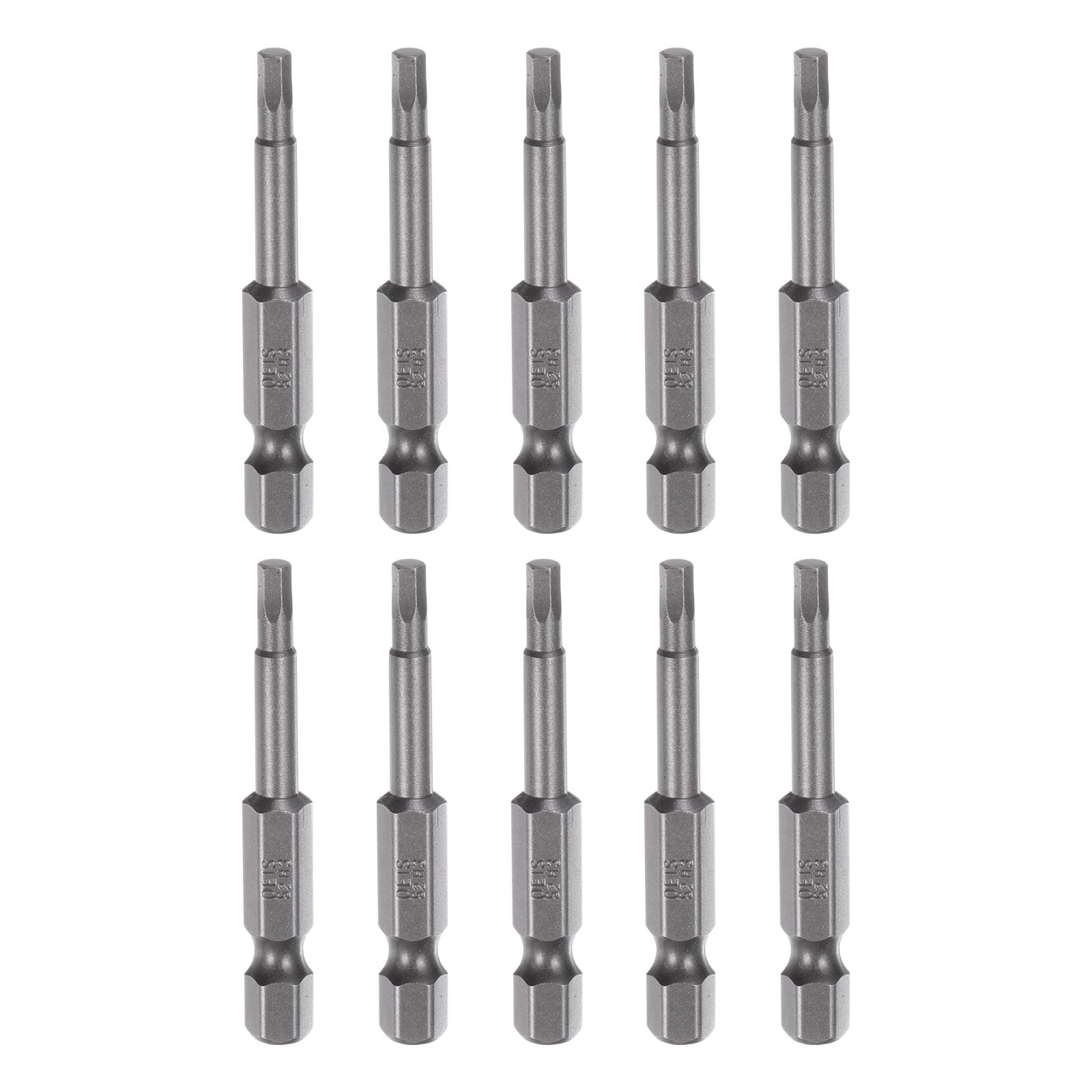 Uxcell H3 Magnetic Security Hex Screwdriver Bit 1/4" Hex Shank 2 ...