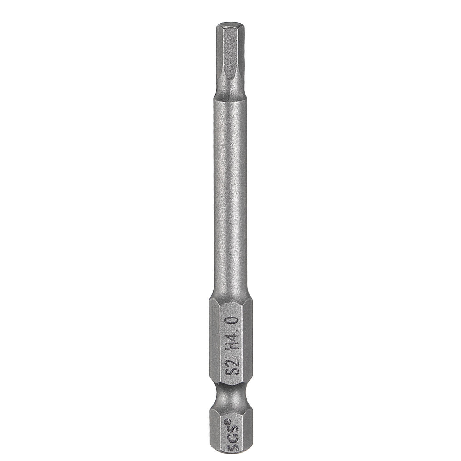 Uxcell H4.0 Hex Head Drill Bit Wrench 4mm Metric Flat Tip 1/4" Hex ...