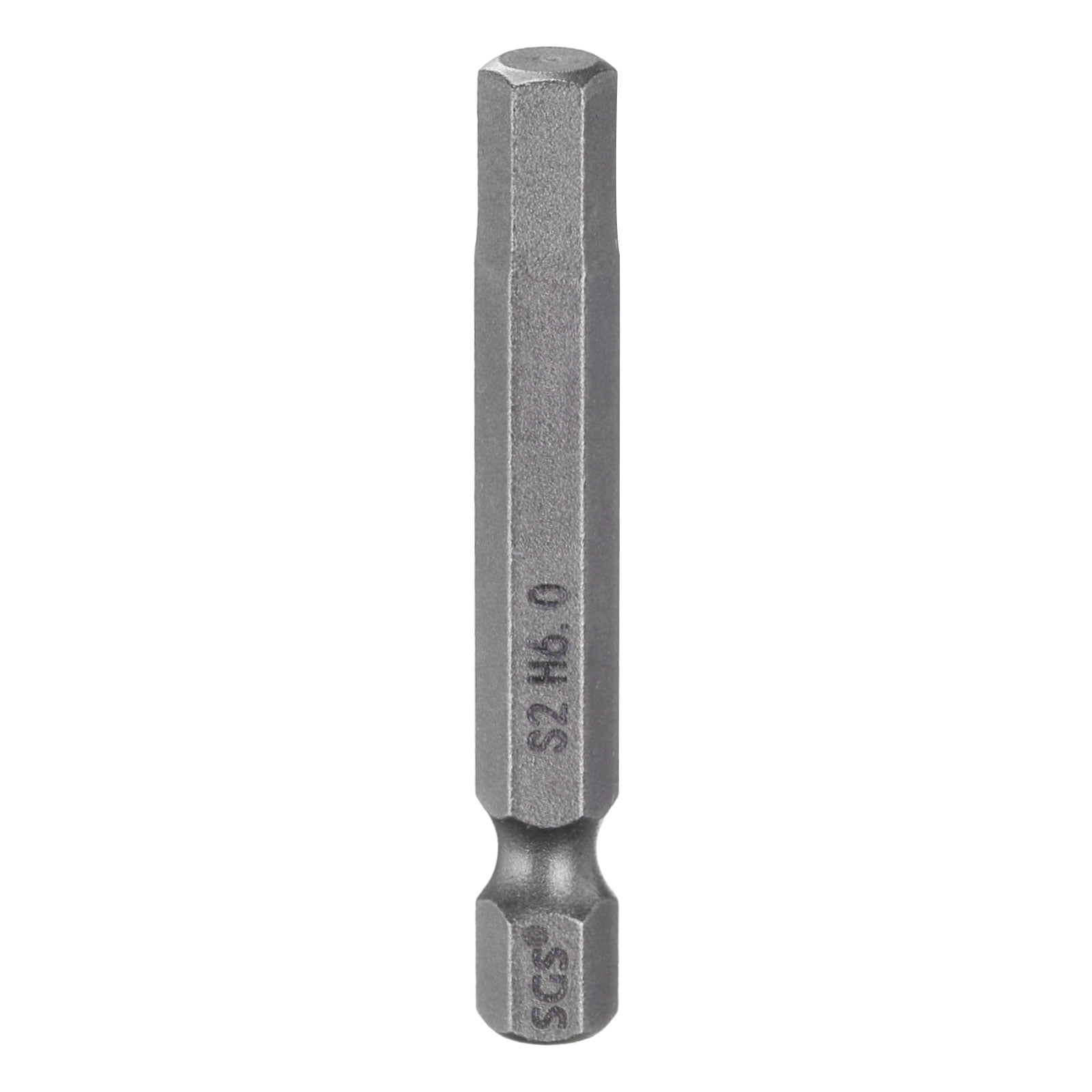 Uxcell H6.0 Hex Head Drill Bit Wrench 6mm Metric Flat Tip 1/4" Hex ...