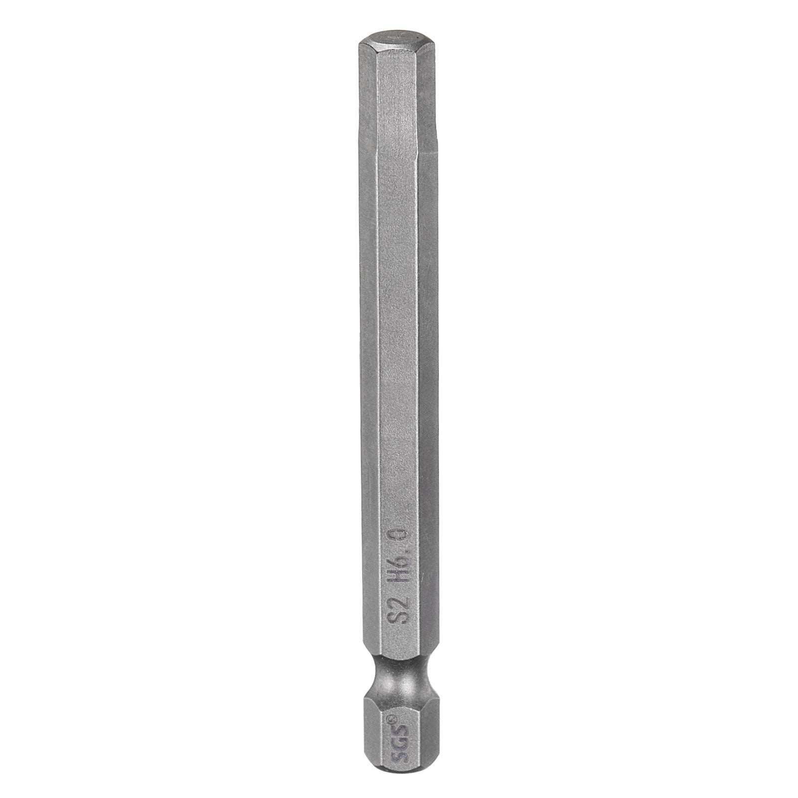 Uxcell H6.0 Hex Head Drill Bit Wrench 6mm Metric Flat Tip 1/4" Hex ...