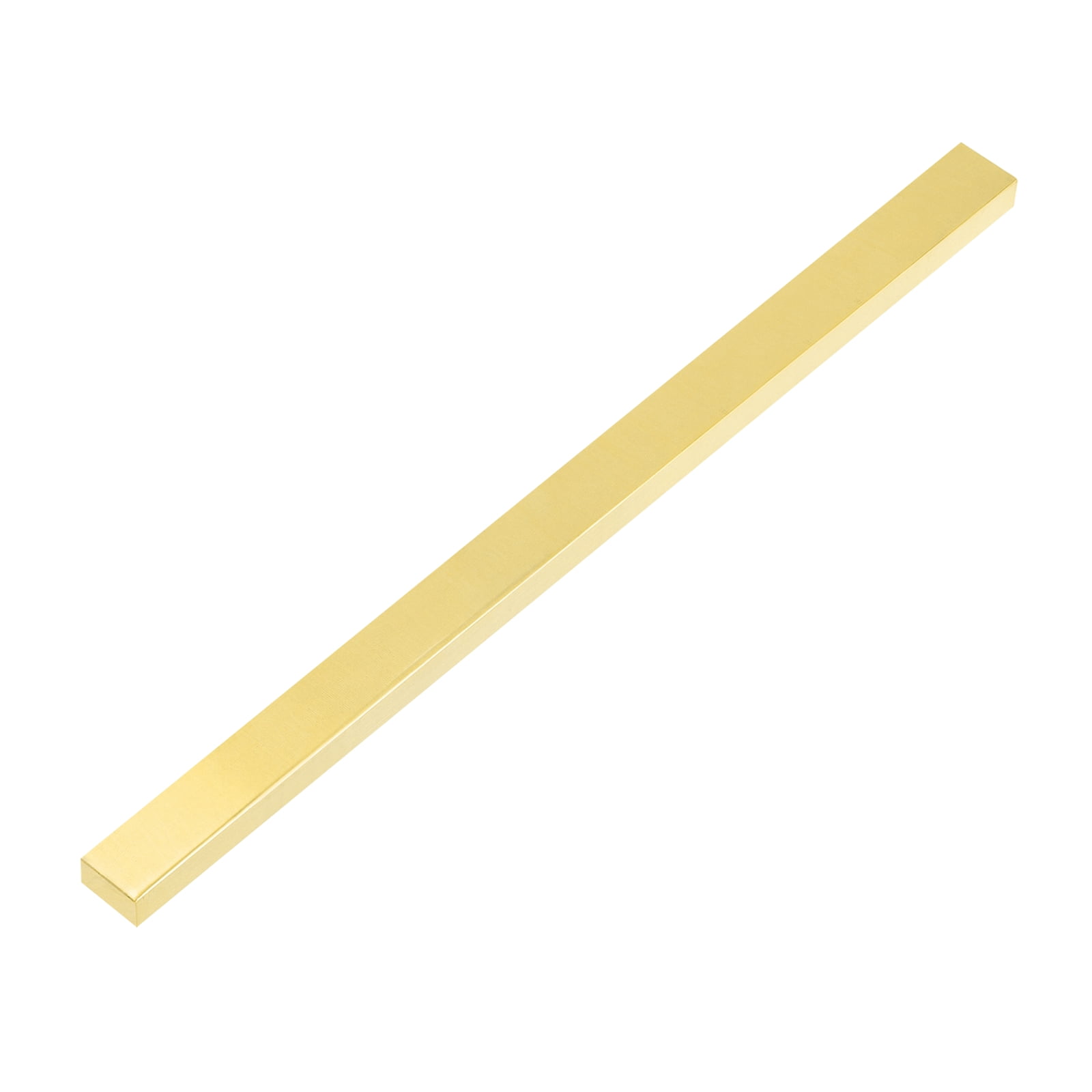 Uxcell H62 Brass Flat Bar Stock, 0.12"x0.47"x14" Square Solid Brass Bar ...