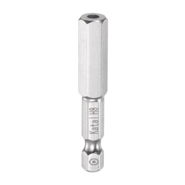 Uxcell H8 Magnetic Security Hex Screwdriver Bit 1/4" Hex Shank 2 ...