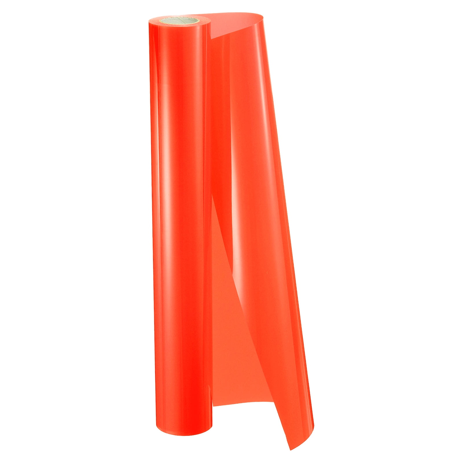 Uxcell HTV Heat Transfer Vinyl 11.8" x 15ft Roll PVC Fluorescent Orange ...