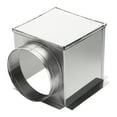 Uxcell HVAC 90 Degree Ceiling Register Box, 9" x 9" x 8" Galvanized ...