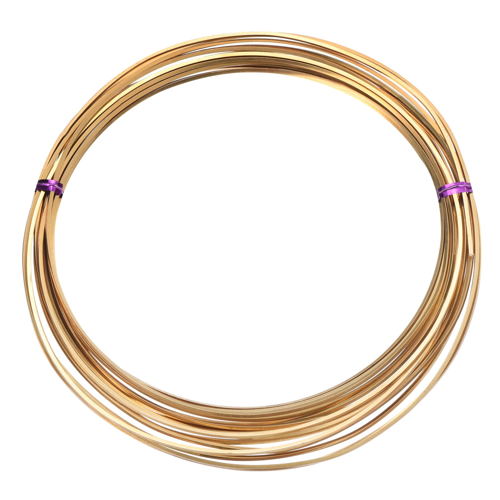Uxcell Half Hard Brass Wire, 1 Roll 16Ga/1.2x1.2mm 6m/19.69ft Square ...