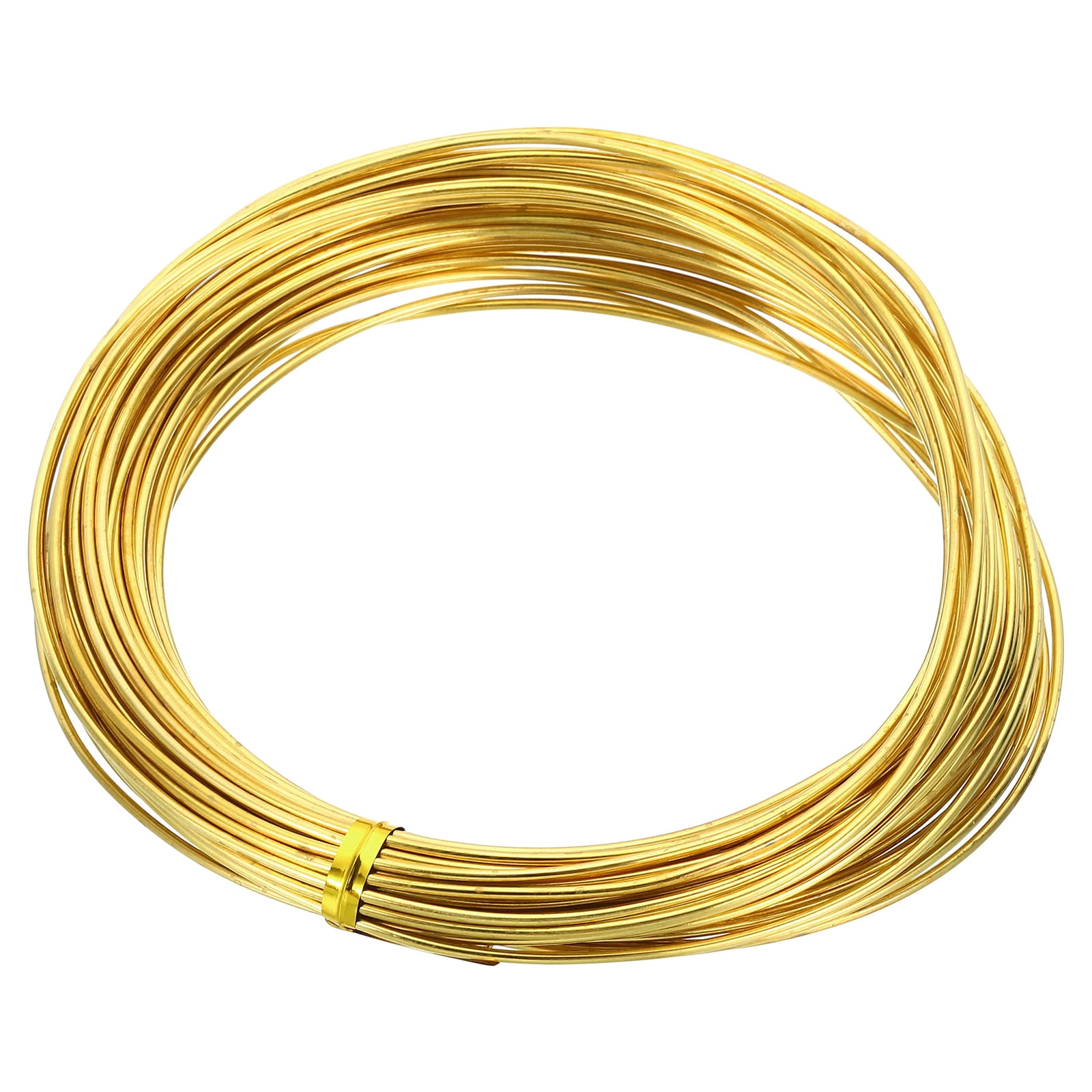 Uxcell Half Hard Brass Wire, 1Pcs 16Gauge/1.3mm Diameter 10m/32.8ft ...