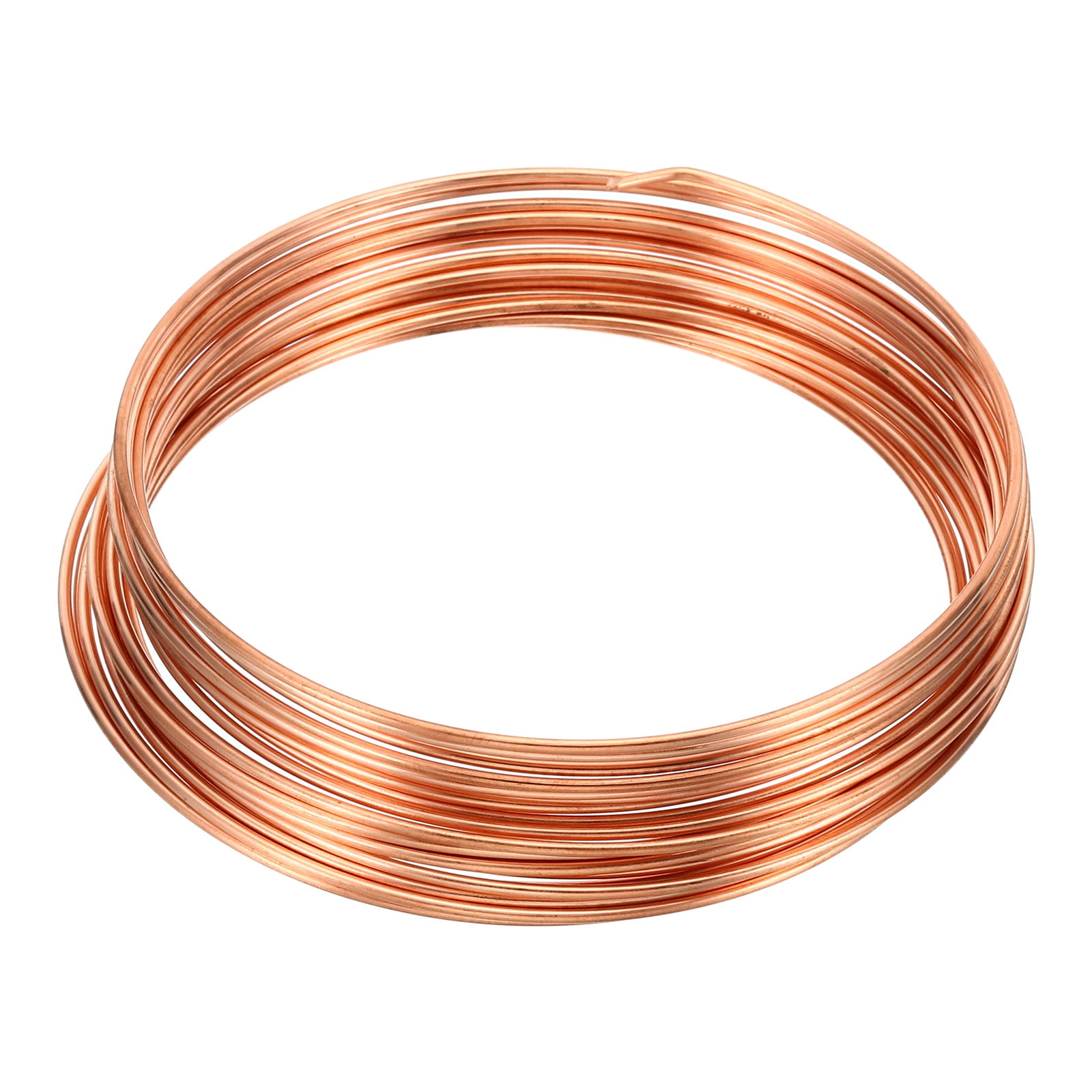Uxcell Half Hard Copper Wire, 15Gauge/1.5mm Diameter 6m/19.68ft Spool ...
