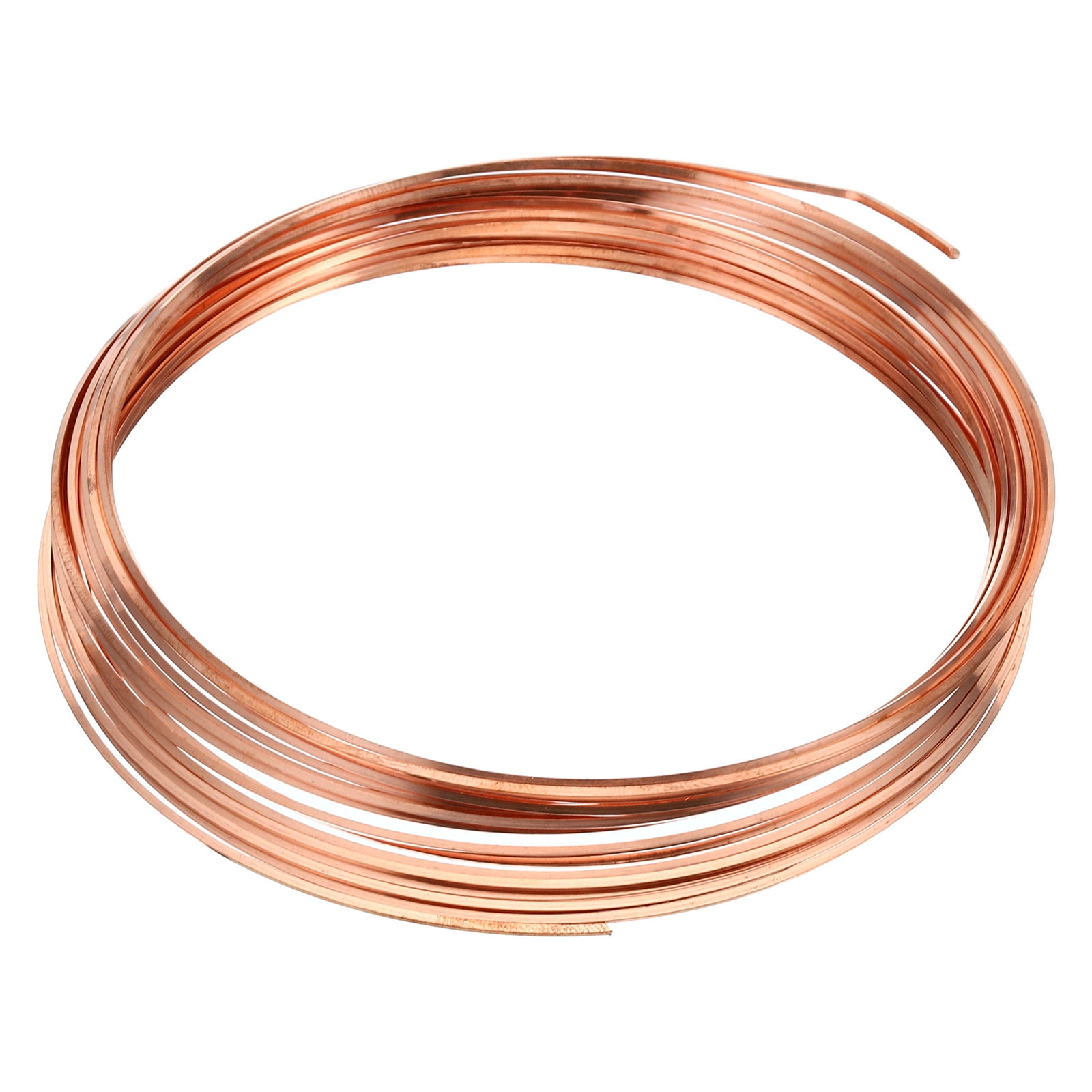 Uxcell Half Hard Copper Wire, 18Gauge/1.0*1.0mm Diameter 6m Half Round ...