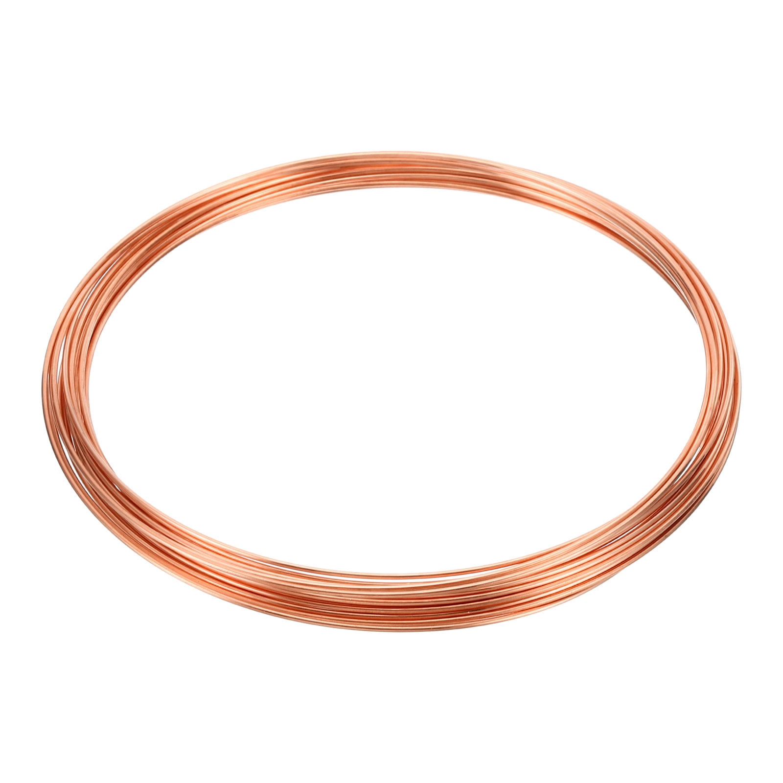Uxcell Half Hard Copper Wire, 18Gauge/1.0mm Diameter 6m/19.68ft Spool ...