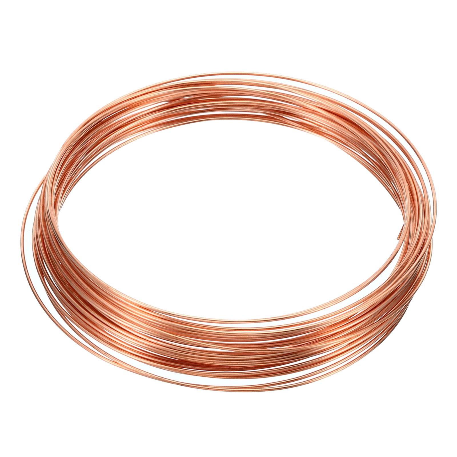 Uxcell Half Hard Copper Wire, 20Gauge/0.8mm Diameter 7m/22.96ft Spool ...