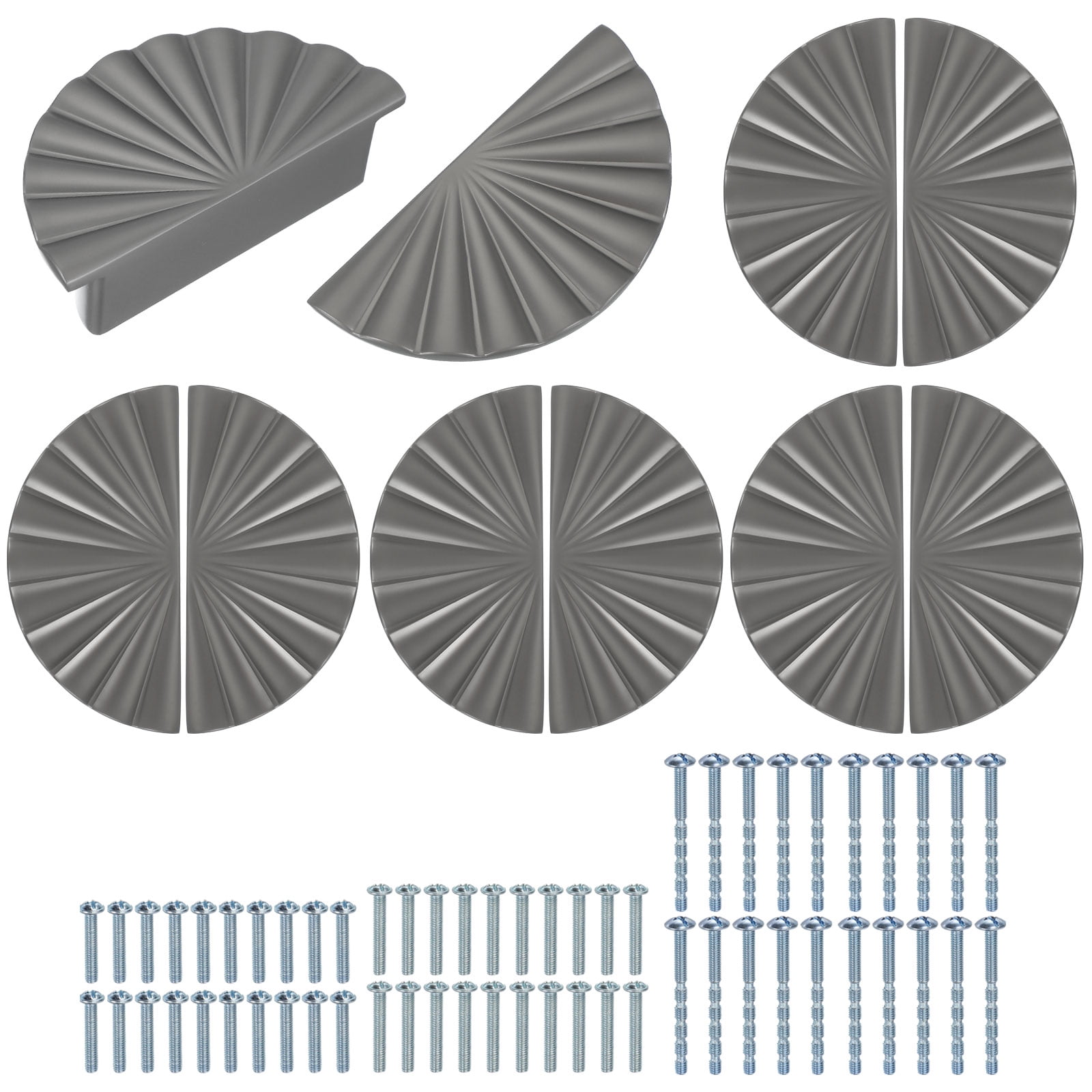 Uxcell Half Moon Drawer Pulls Zinc Alloy Drawer Pulls Drawer Handles ...