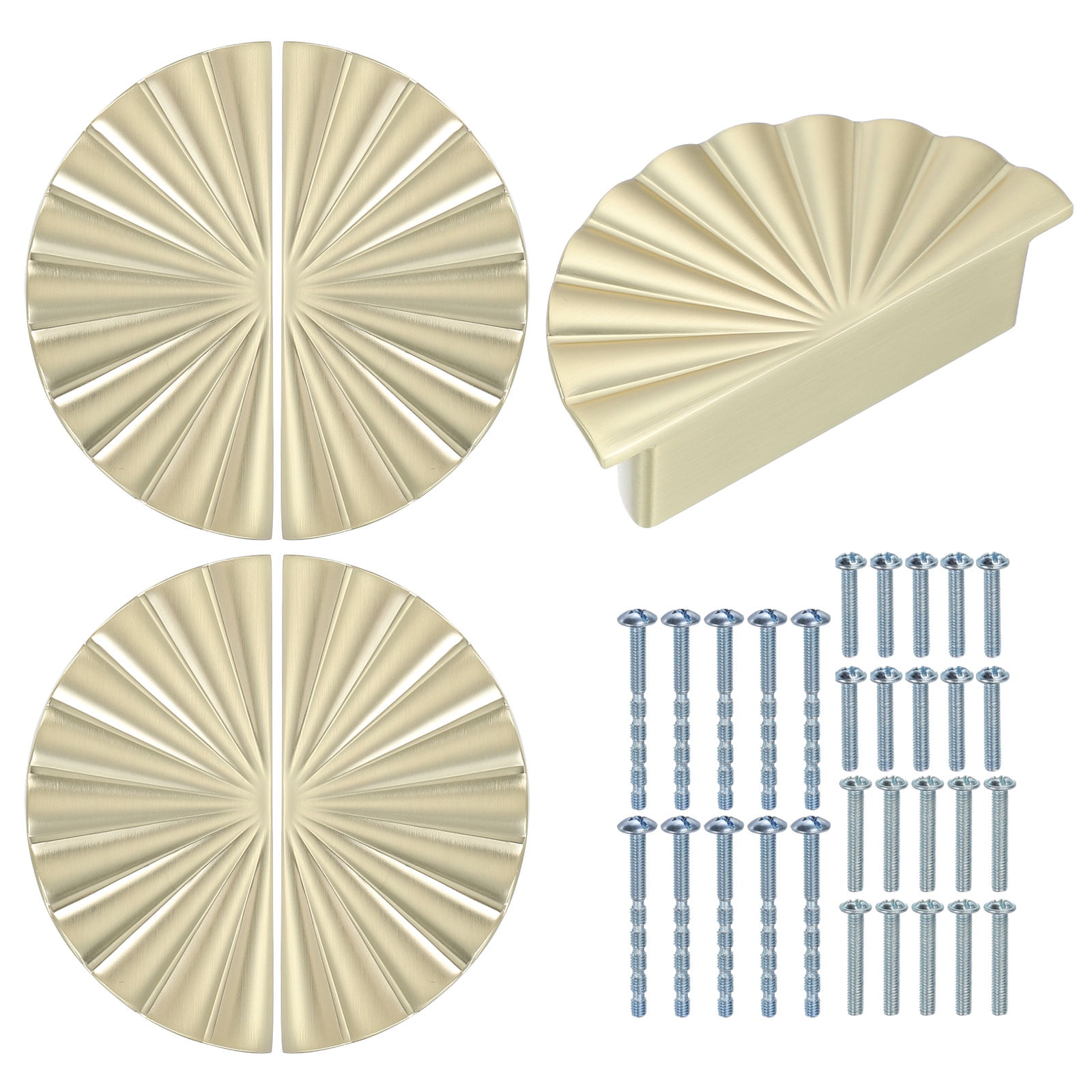 Uxcell Half Moon Drawer Pulls Zinc Alloy Drawer Pulls Drawer Handles ...